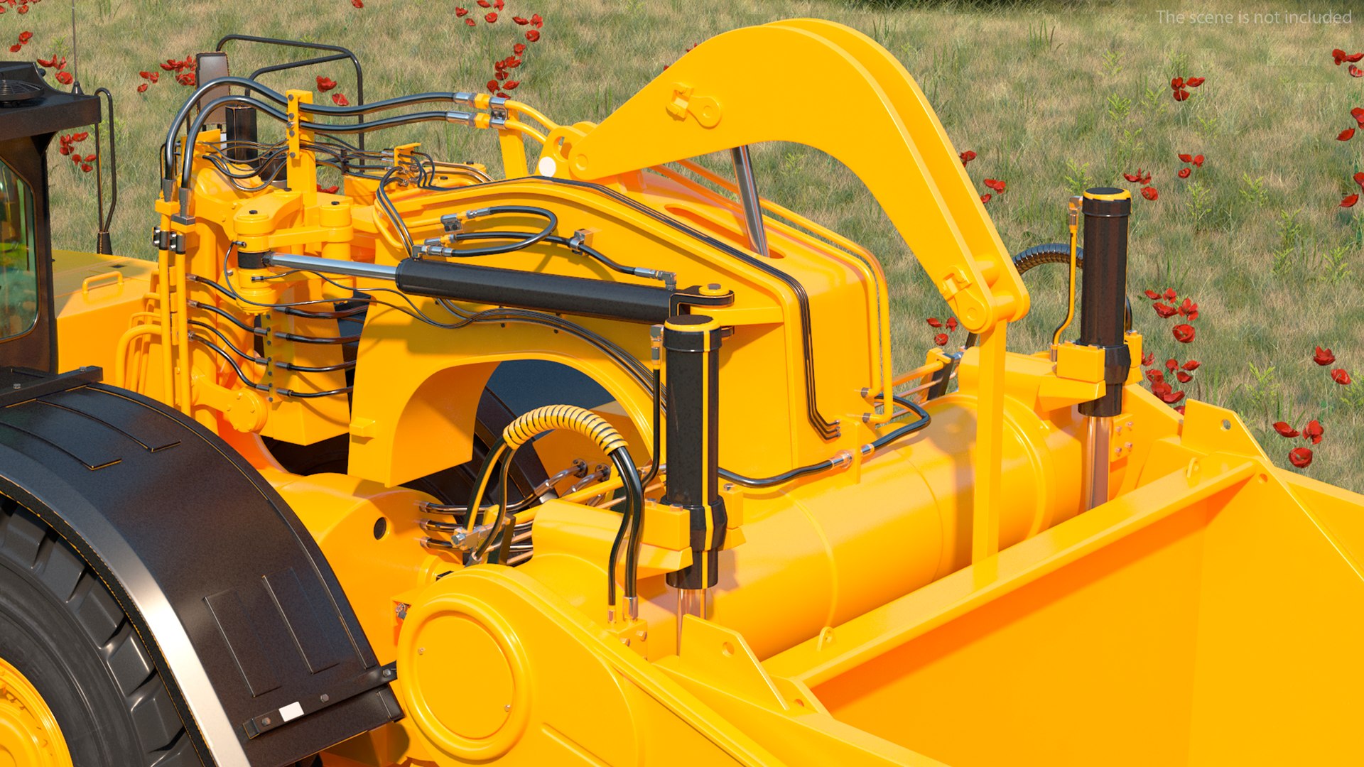 Wheeled Tractor Scraper 3D model - TurboSquid 1924330