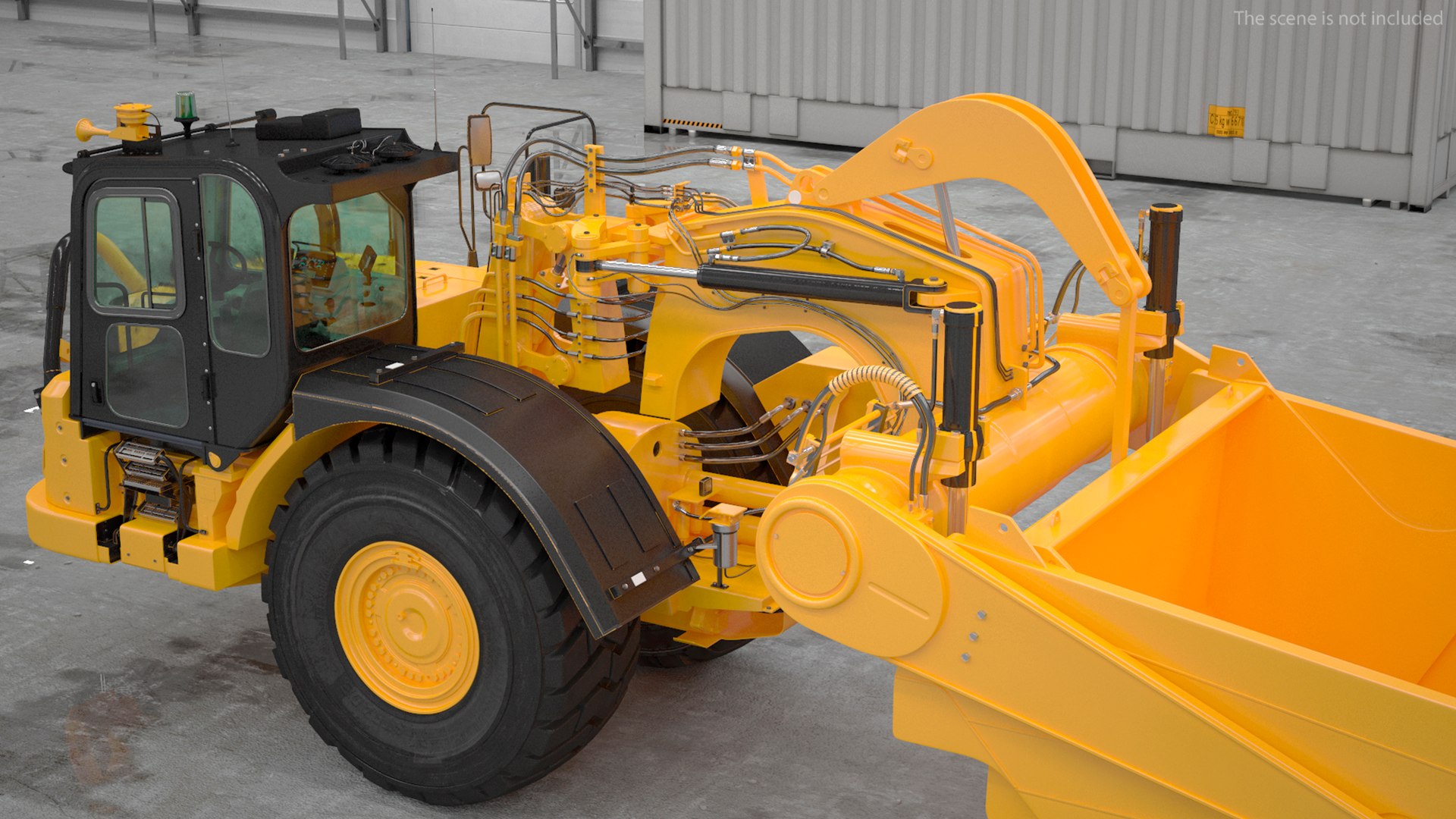 Wheeled Tractor Scraper 3D model - TurboSquid 1924330