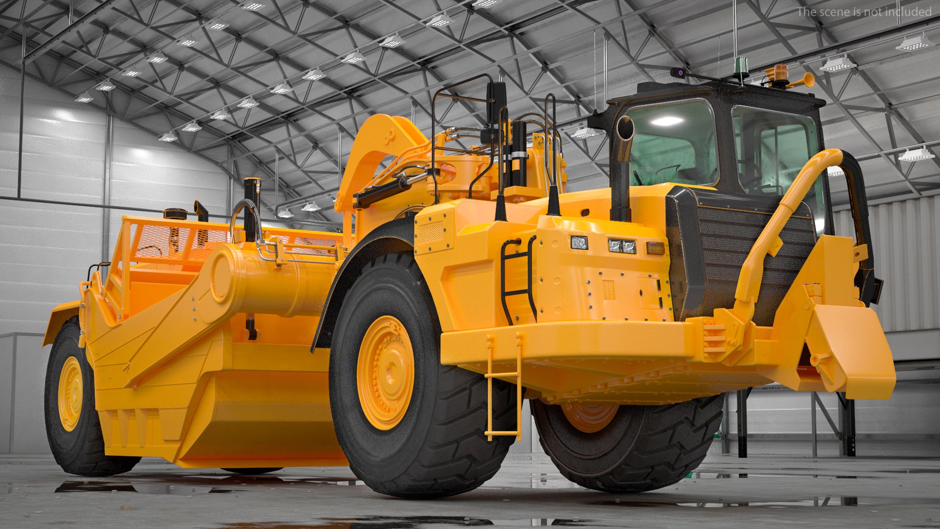 Wheeled Tractor Scraper 3D model - TurboSquid 1924330