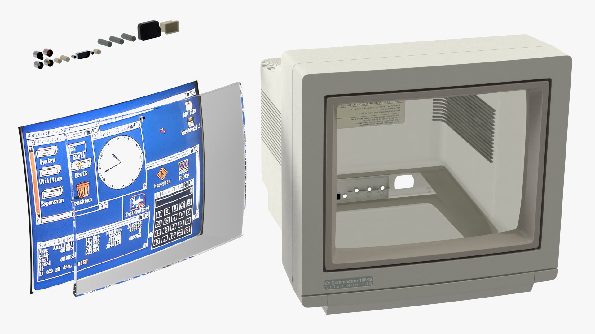Vintage Commodore Monitor 3D model - TurboSquid 2061468