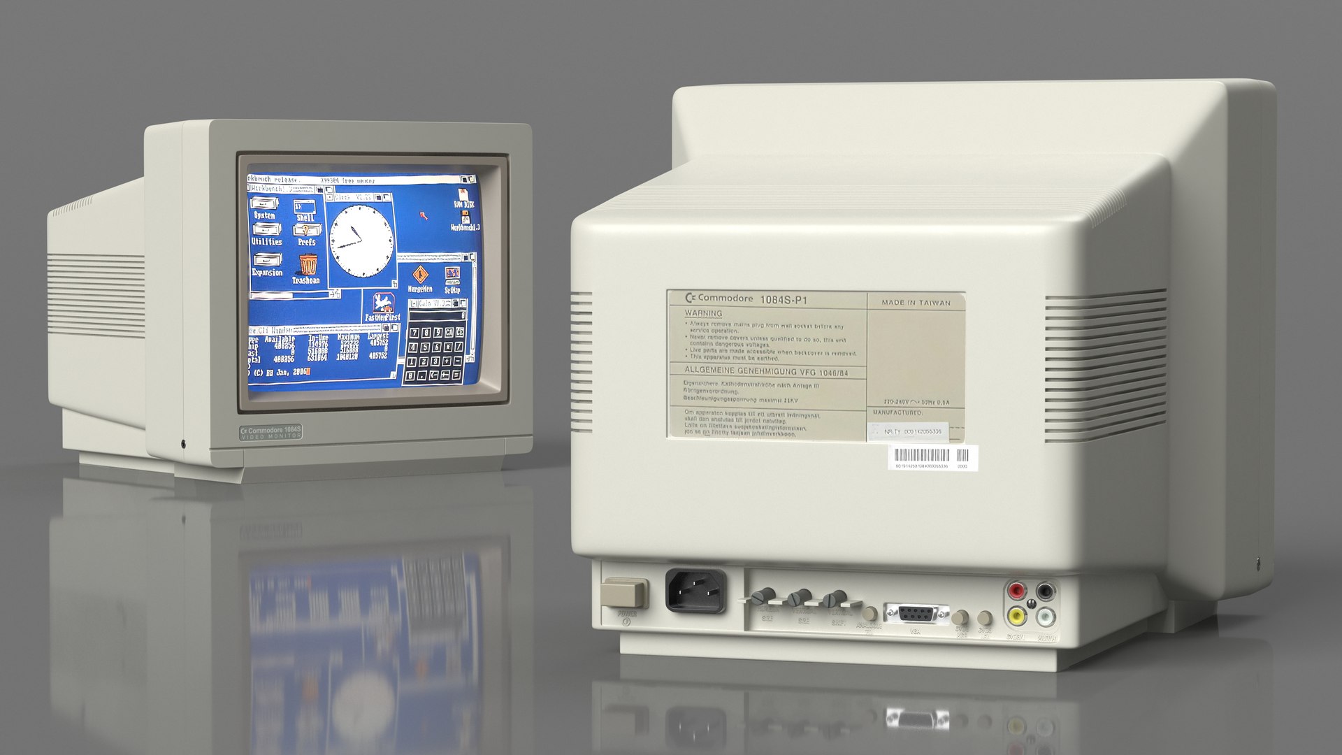 Vintage Commodore Monitor 3D model - TurboSquid 2061468