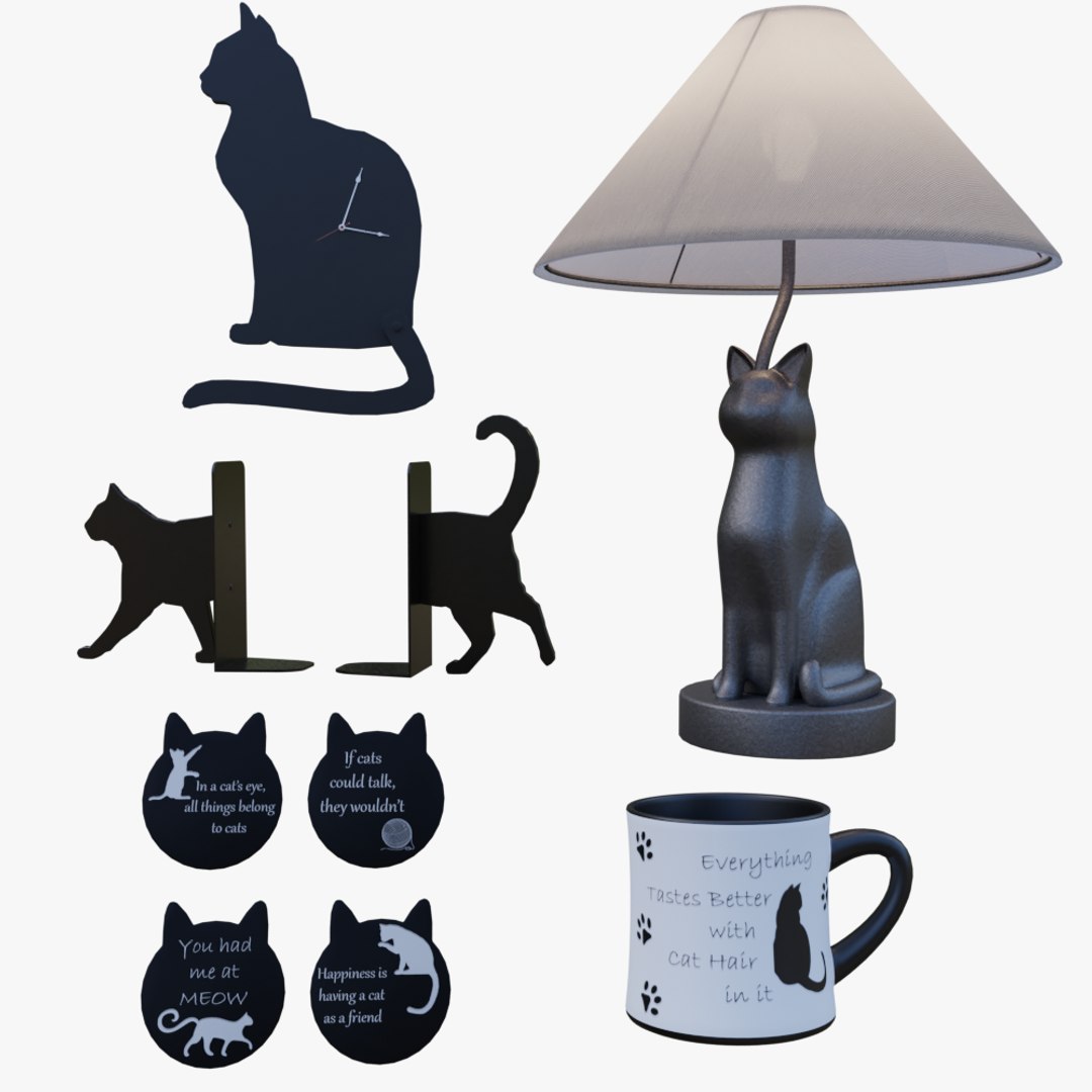 Cat Props Coaster 3D Model - TurboSquid 1593347