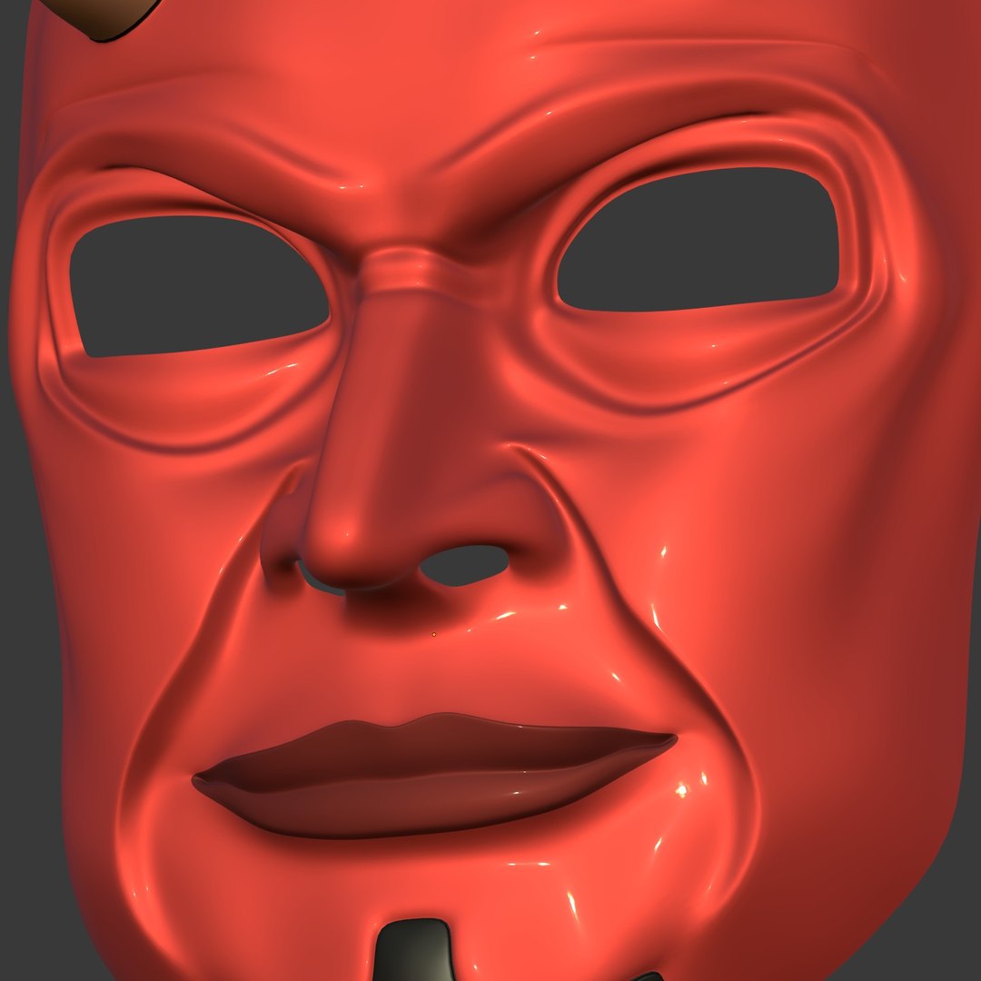 3D Demon Mask - TurboSquid 1640935