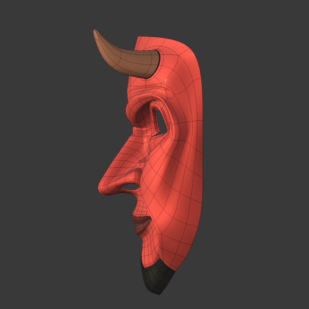 3D Demon Mask - TurboSquid 1640935