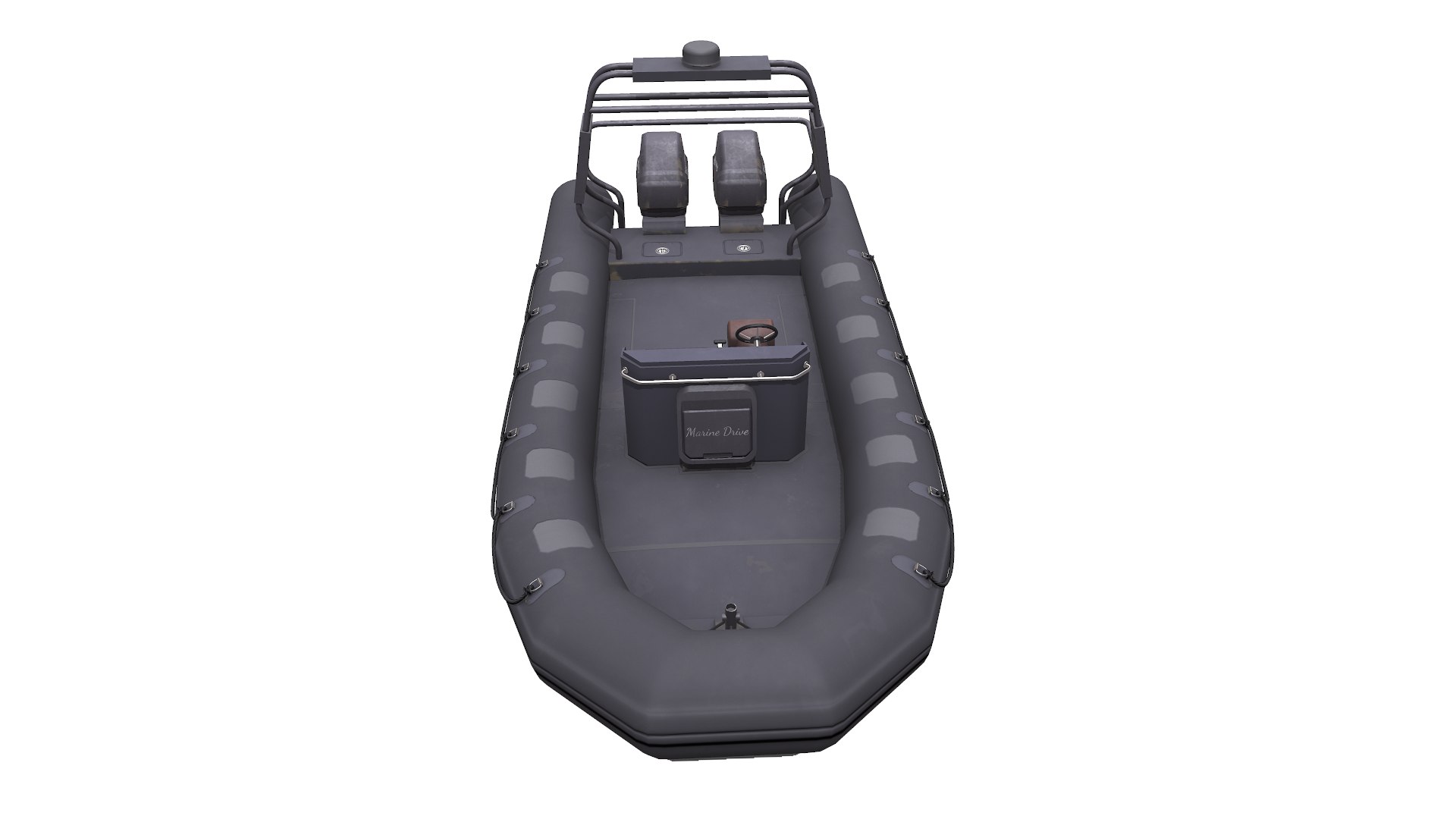 Rigid Inflatable Boat RHIB Low-poly PBR 3D model - TurboSquid 2100639