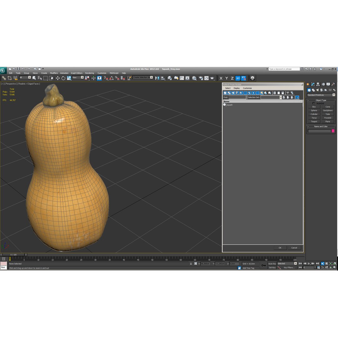 3d model butternut squash