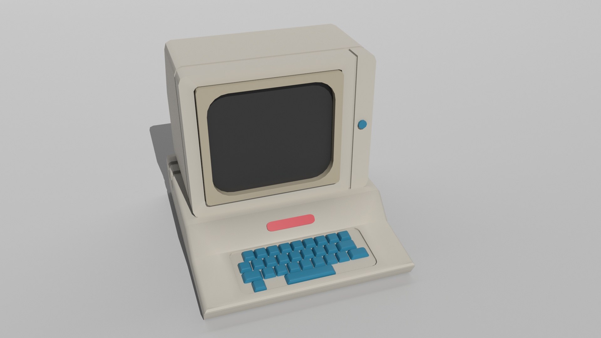 3D Low Poly - Vintage Computer - TurboSquid 2044684