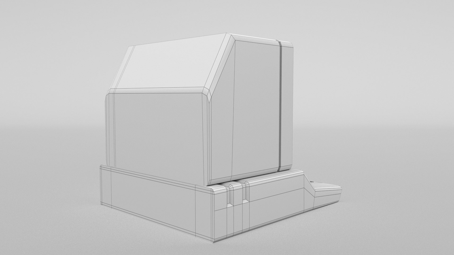 3D Low Poly - Vintage Computer - TurboSquid 2044684