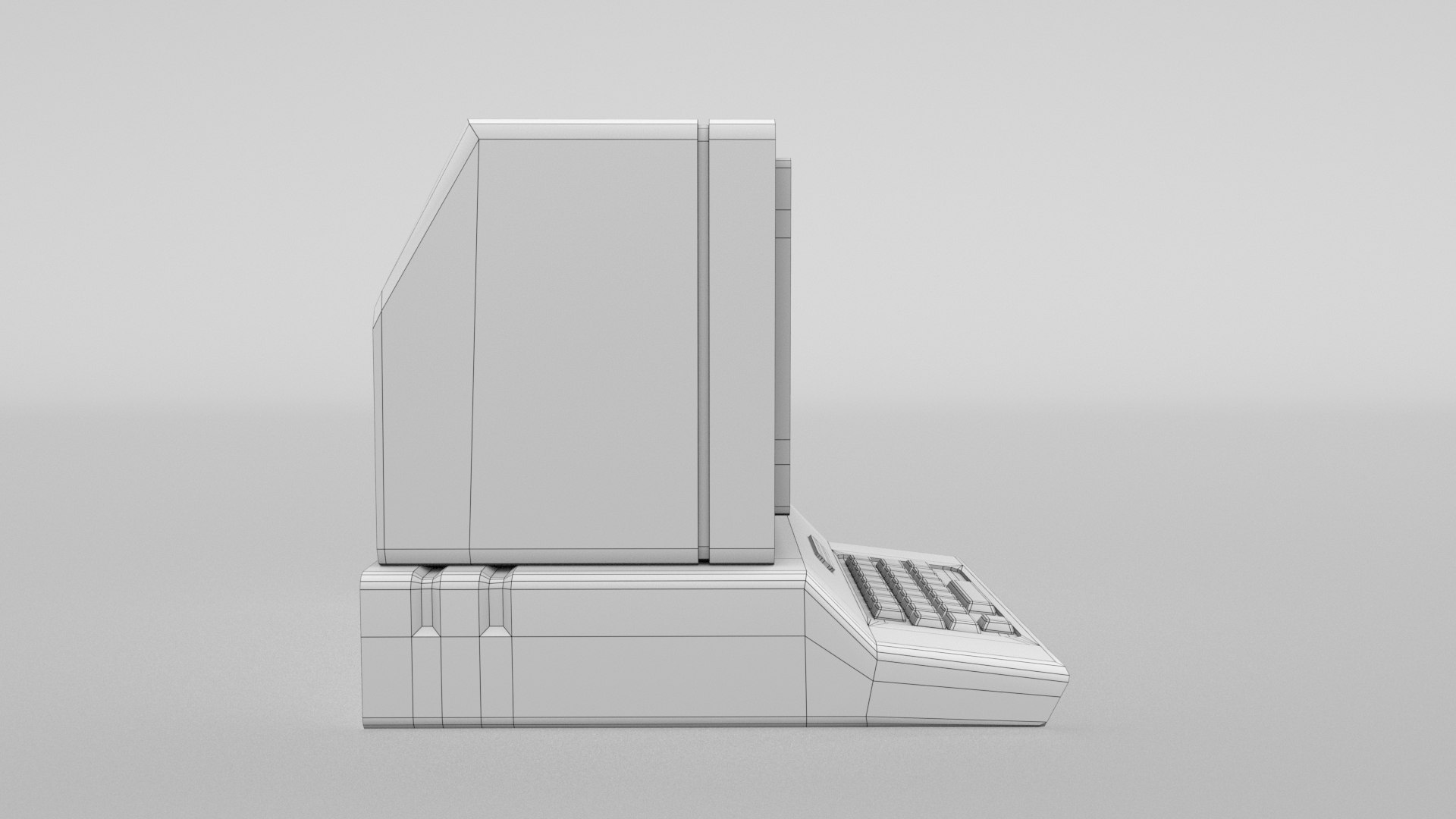 3D Low poly - Vintage Computer - TurboSquid 2044684