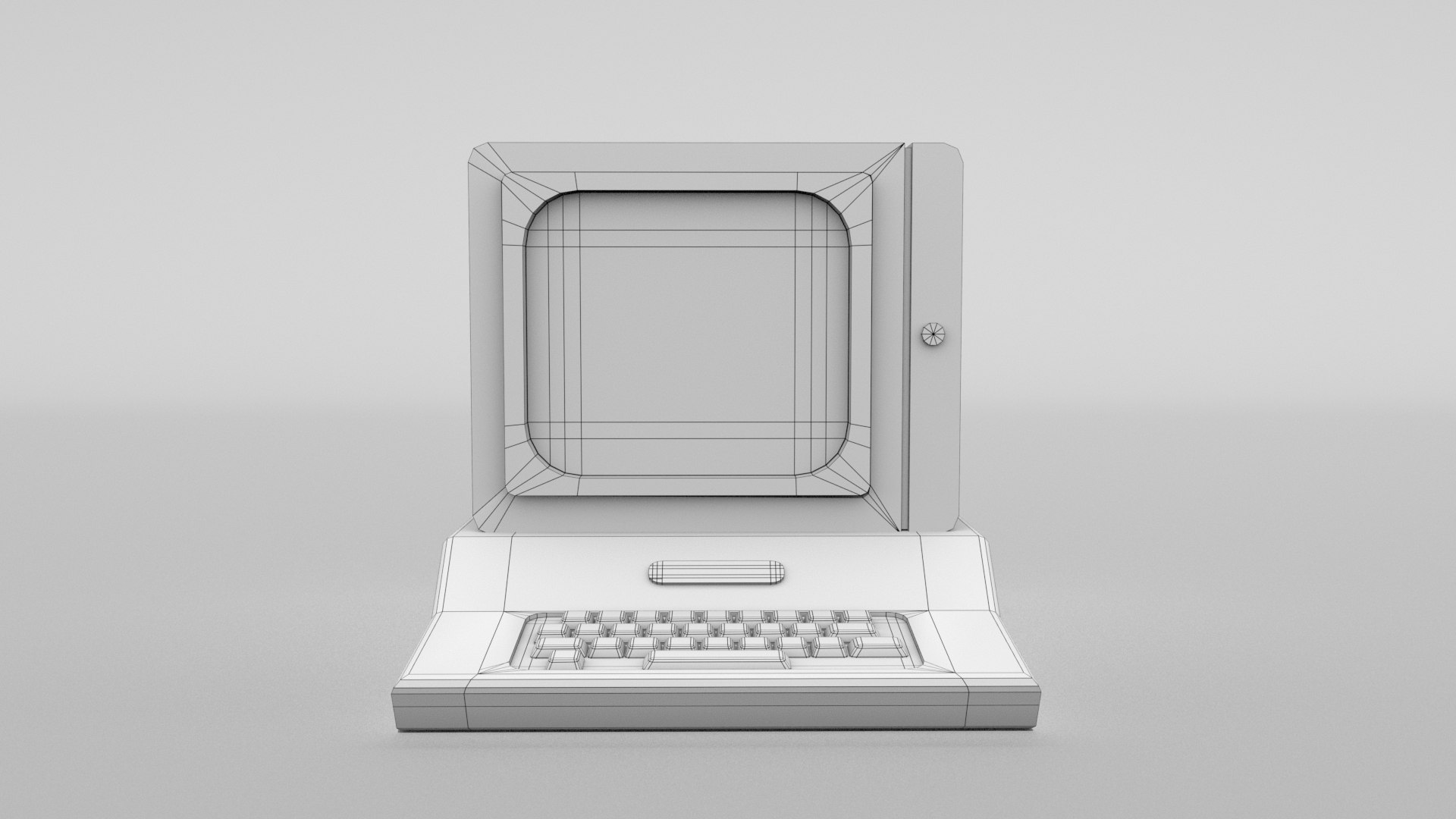 3D Low Poly - Vintage Computer - TurboSquid 2044684
