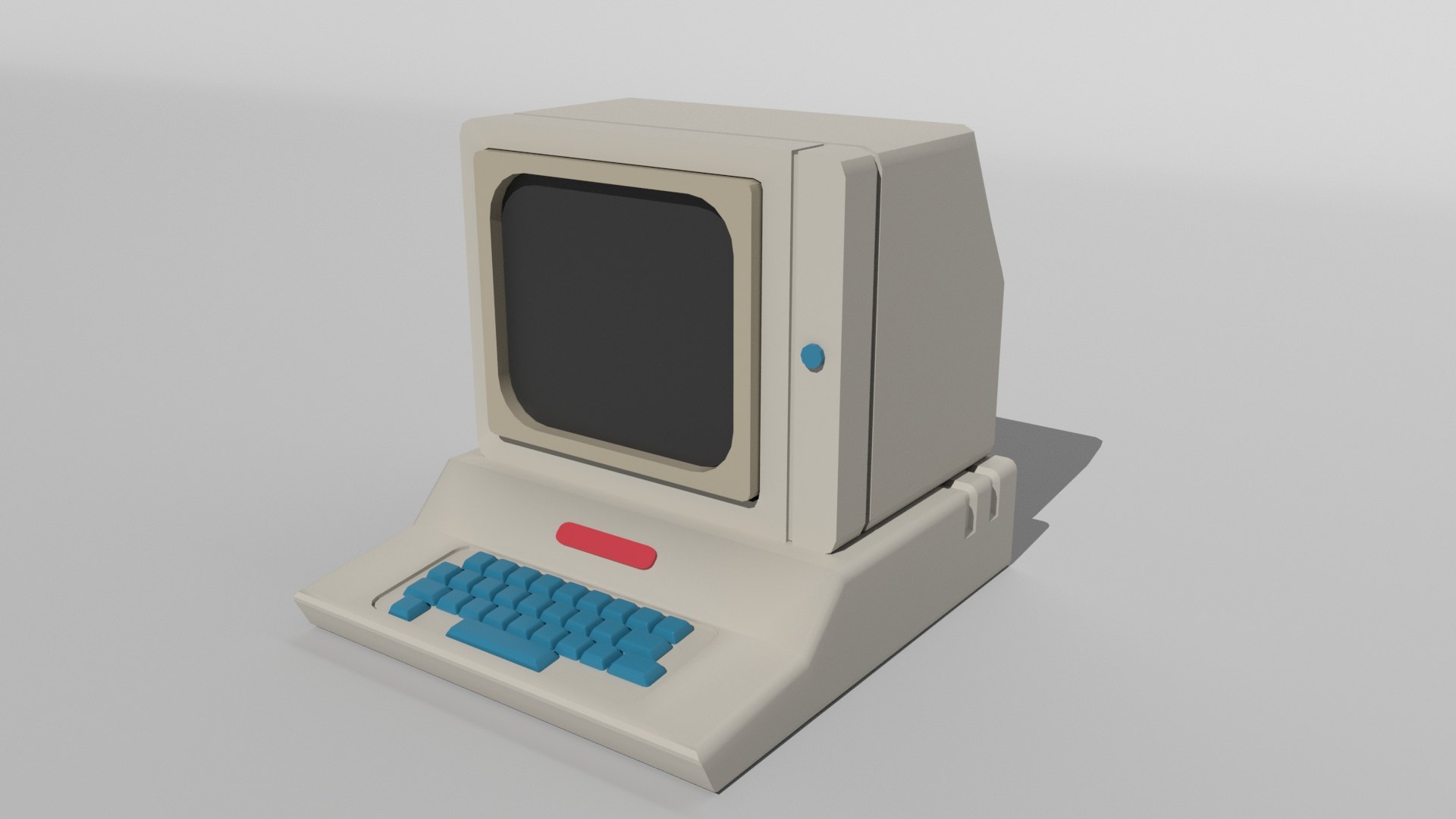 3D Low Poly - Vintage Computer - TurboSquid 2044684