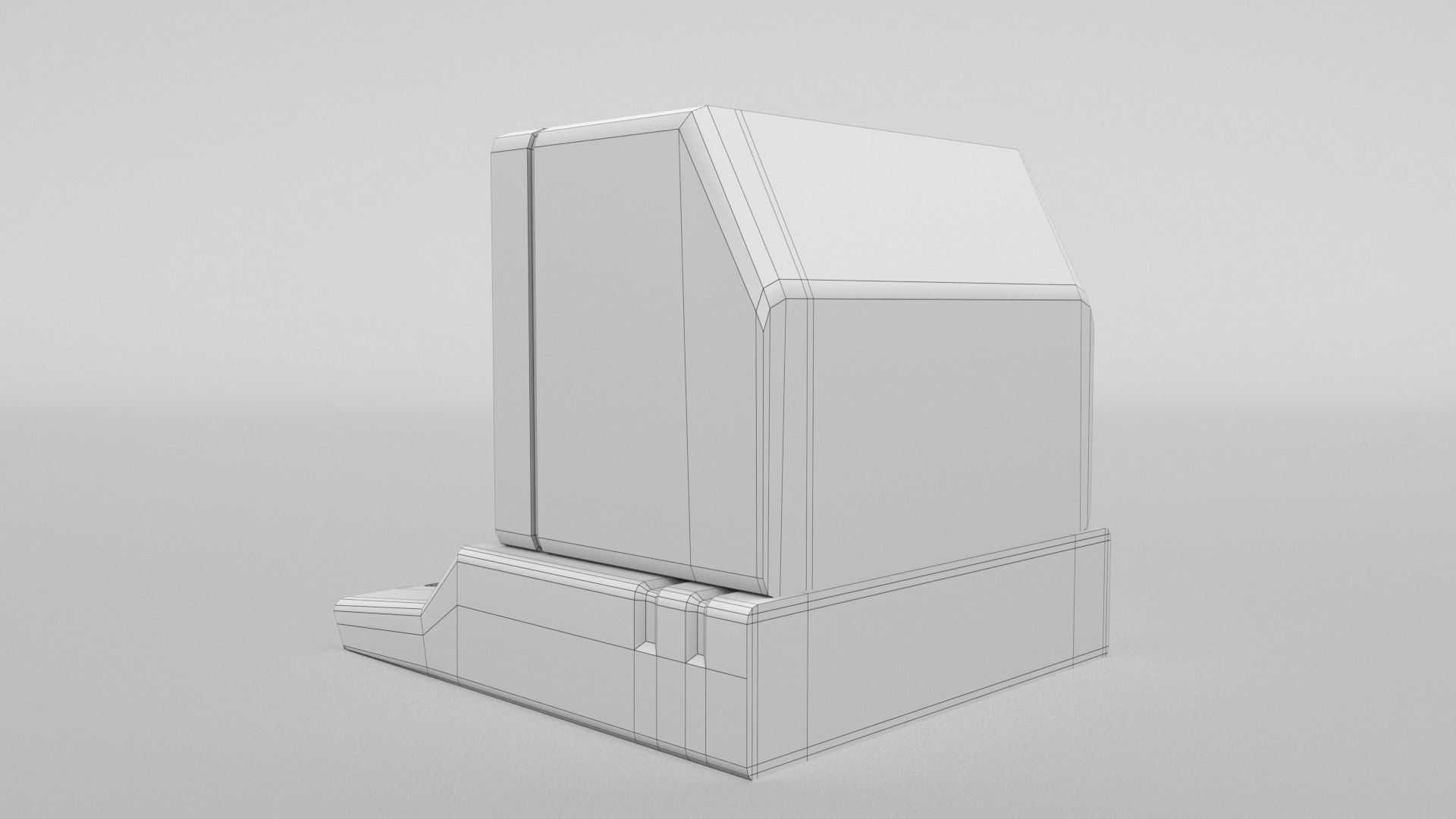 3D Low Poly - Vintage Computer - TurboSquid 2044684