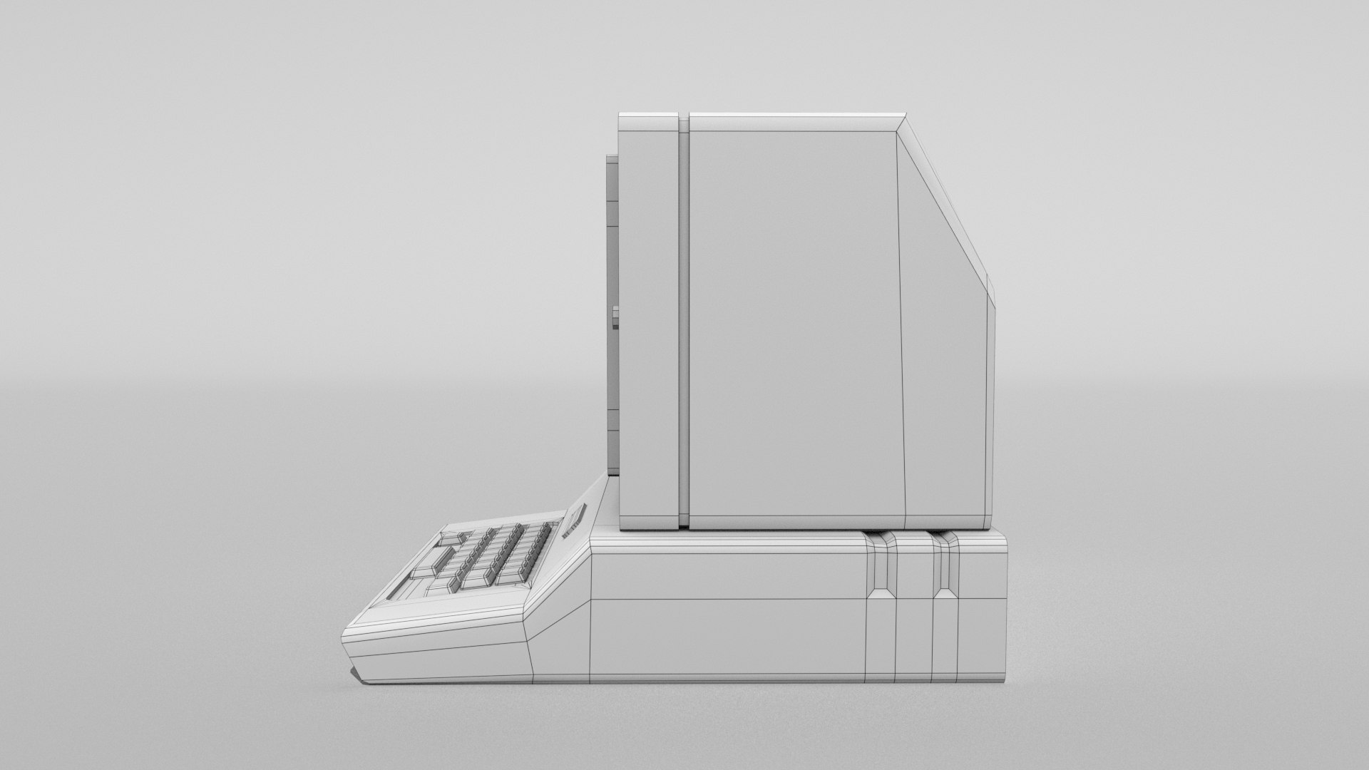 3D Low Poly - Vintage Computer - TurboSquid 2044684
