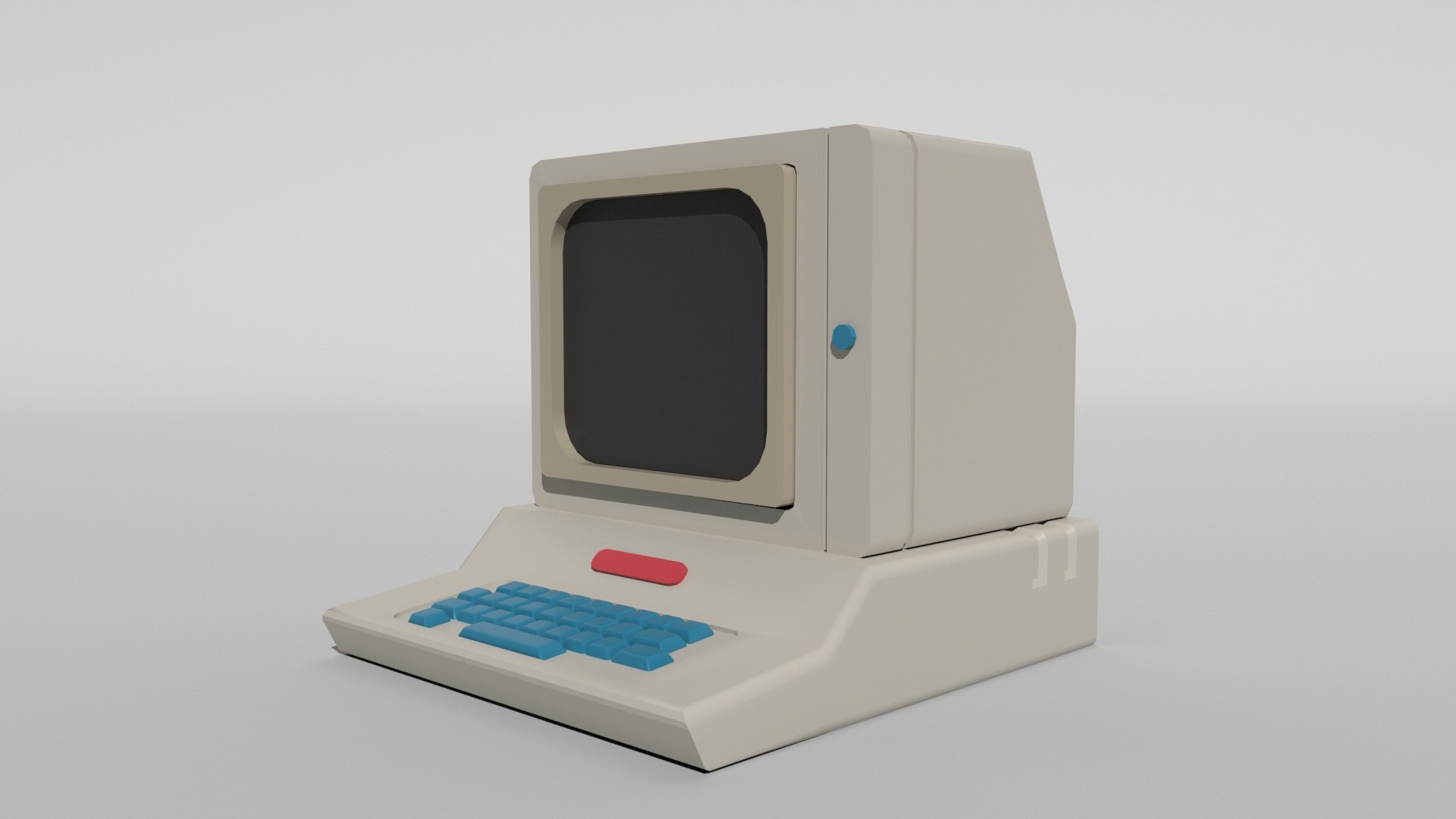3D Low Poly - Vintage Computer - TurboSquid 2044684