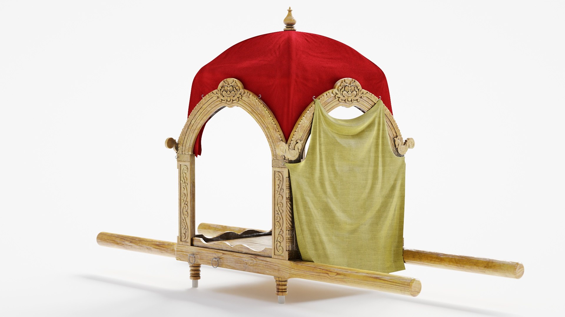 3D Palanquin Model - TurboSquid 1922210