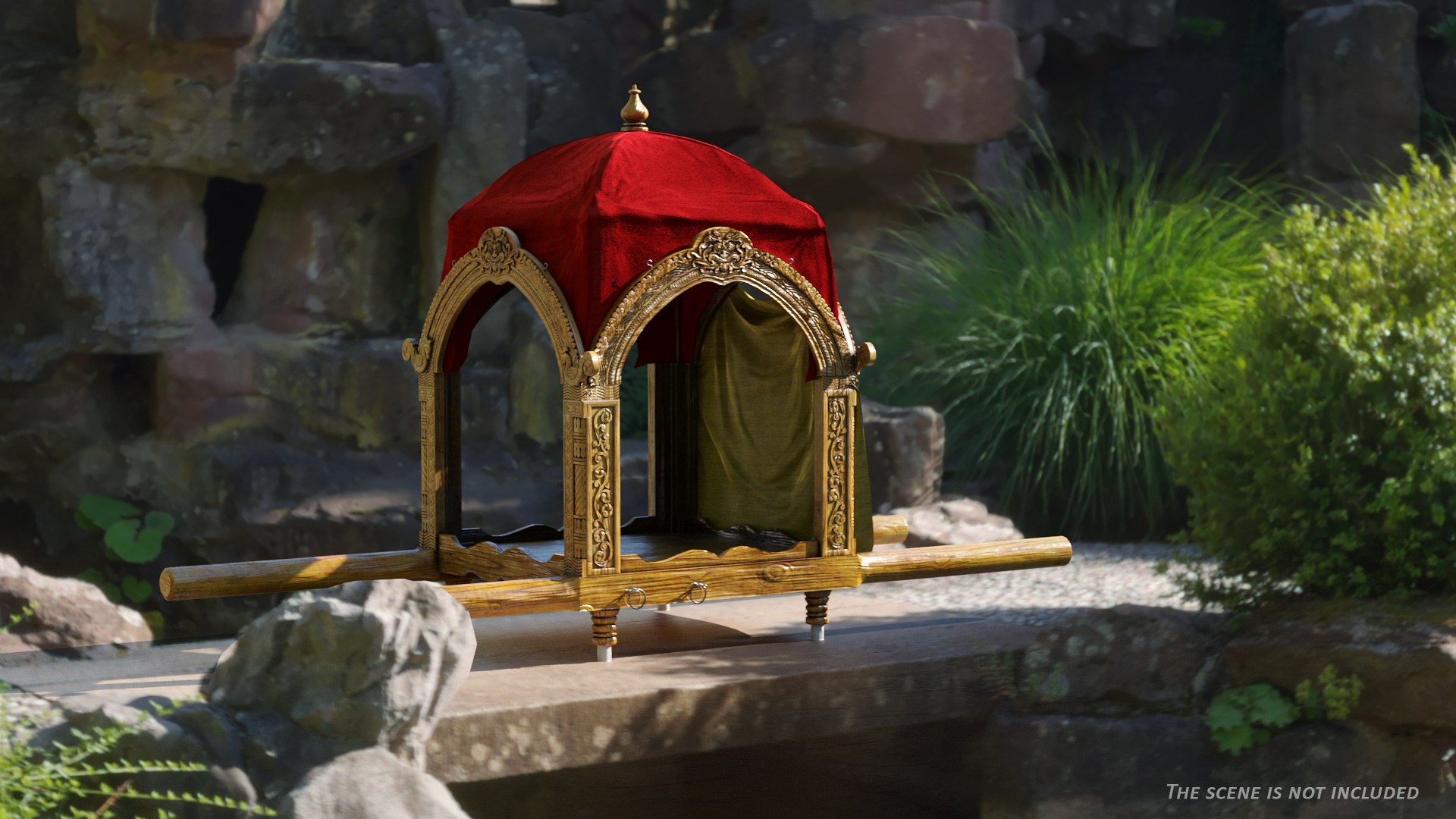 3D Palanquin Model - TurboSquid 1922210