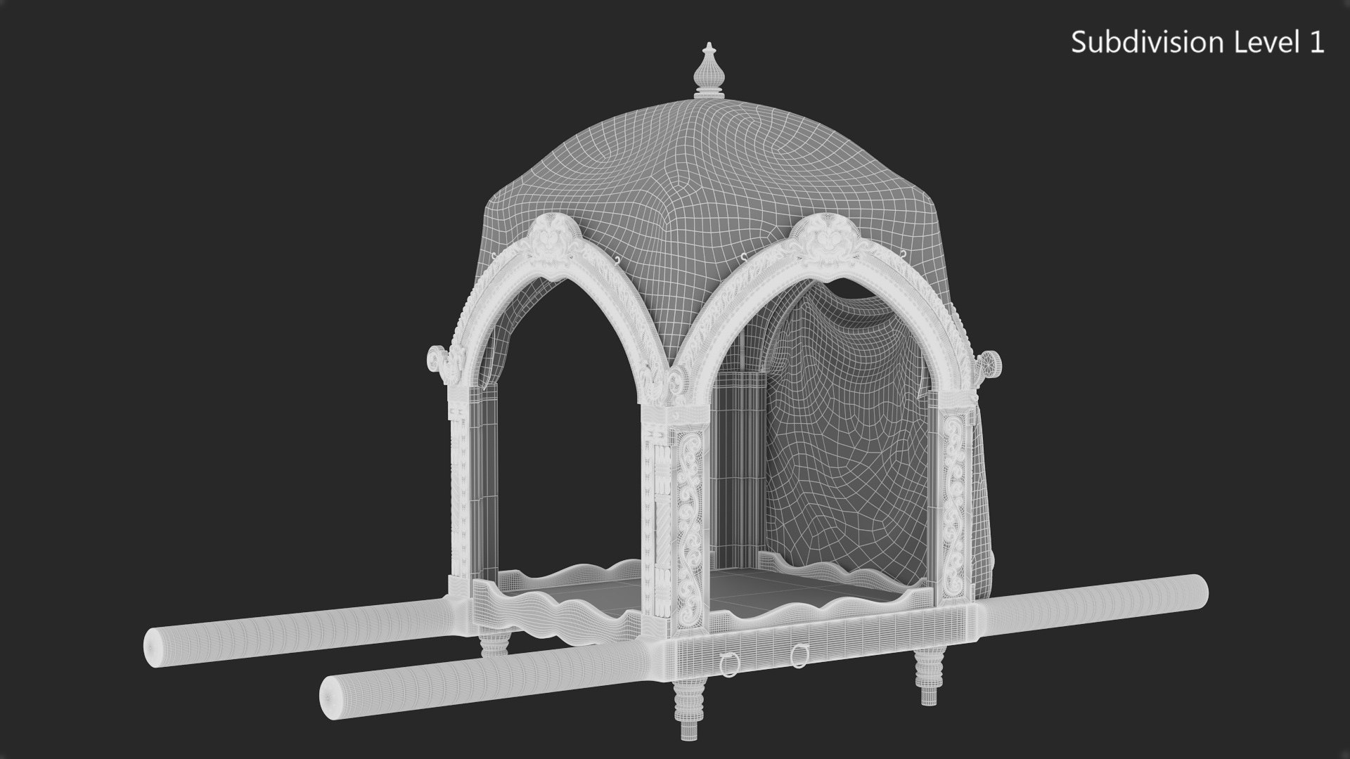 3D Palanquin Model - TurboSquid 1922210