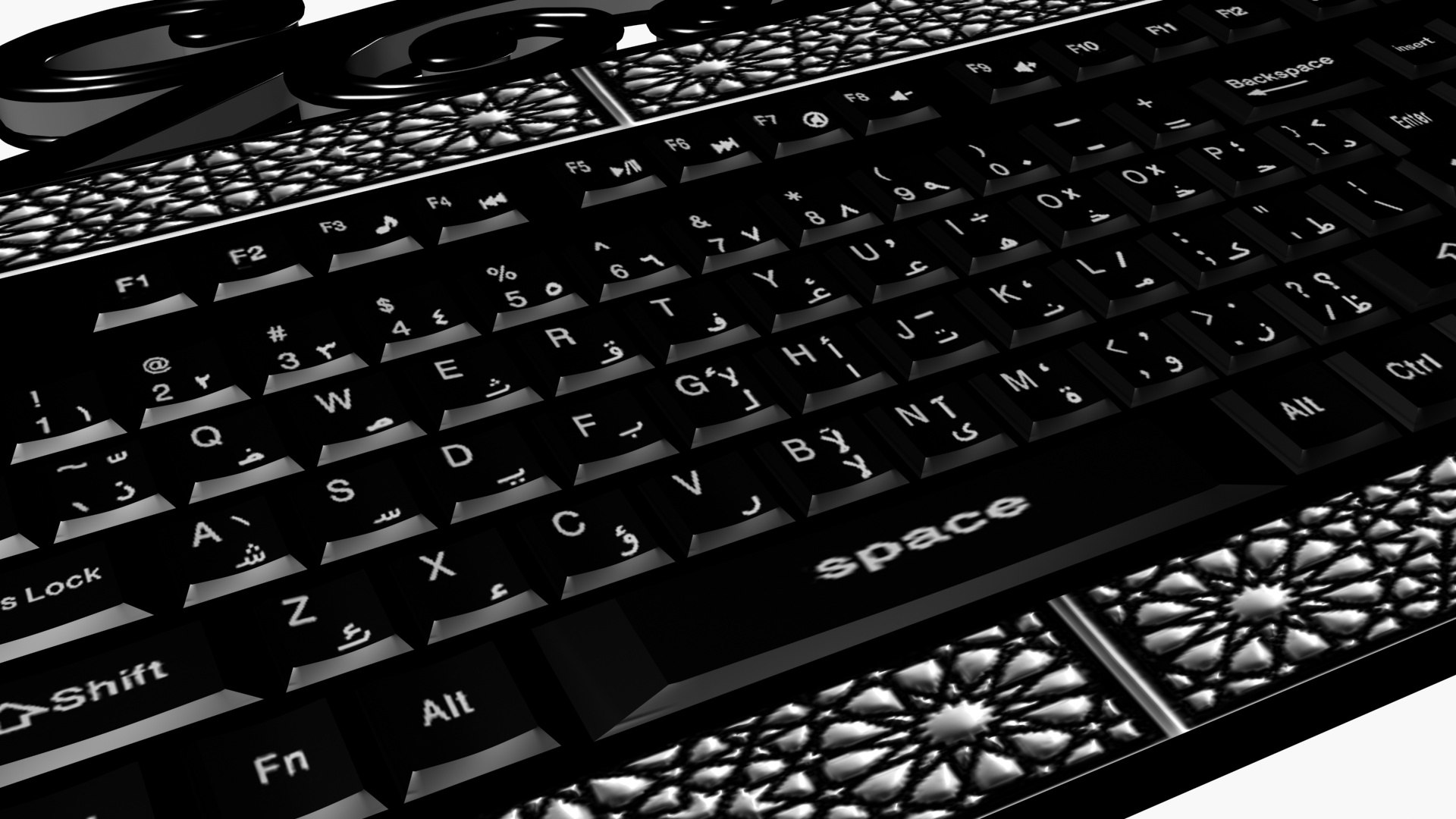 3D Model Arabic Keyboard - TurboSquid 2284300