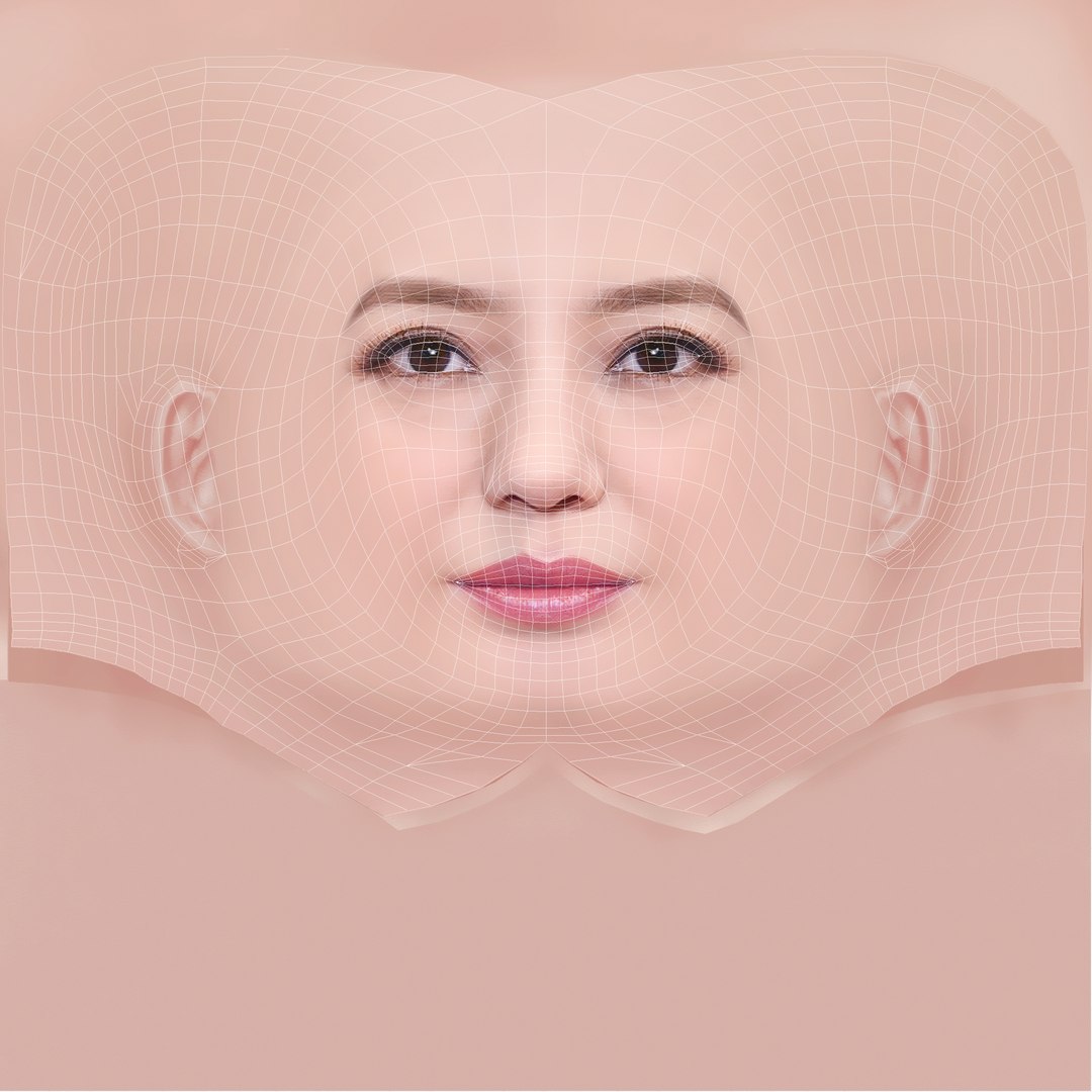 3D Zhao Wei Head - No Hair - Low Poly Head For Game - TurboSquid 2321519