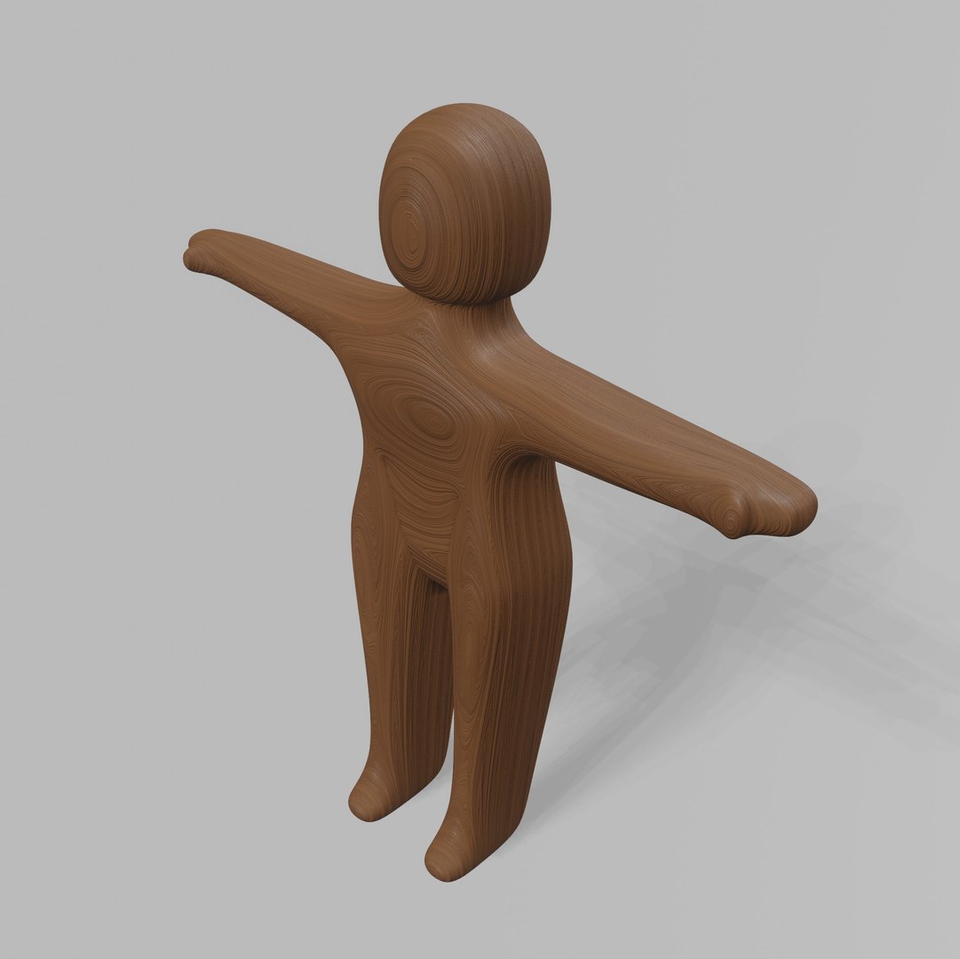 3D Model Wooden Human Figure - TurboSquid 1960022