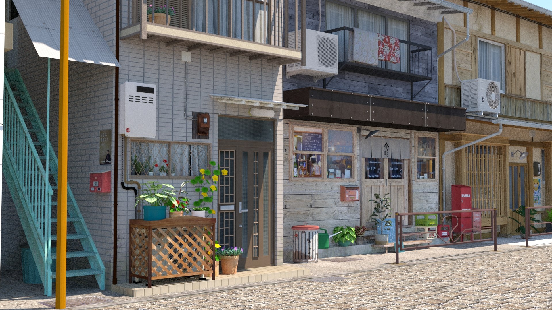 Street scene 3D model - TurboSquid 1707516