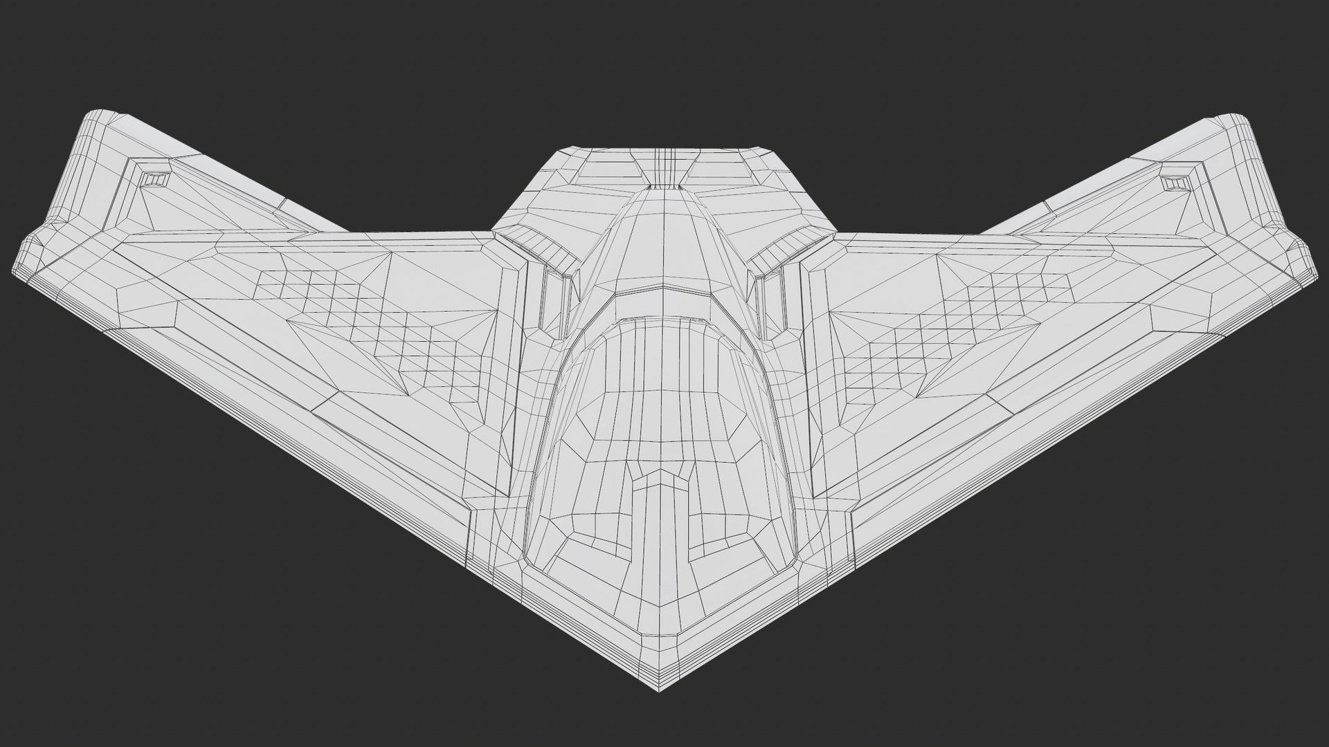 3D Sci-Fi Stealth Bomber PBR Model - TurboSquid 2143594