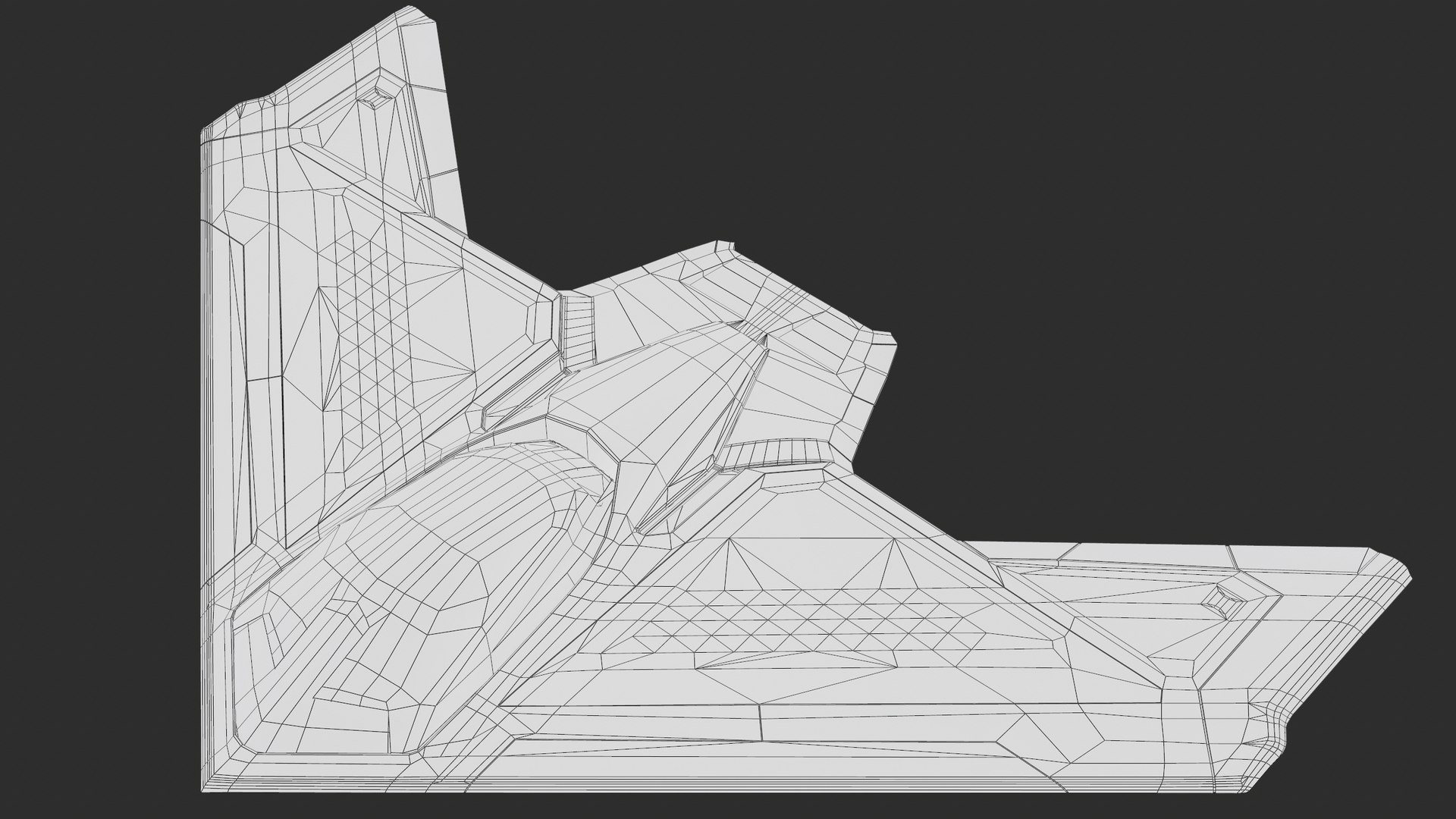 3D Sci-Fi Stealth Bomber PBR Model - TurboSquid 2143594