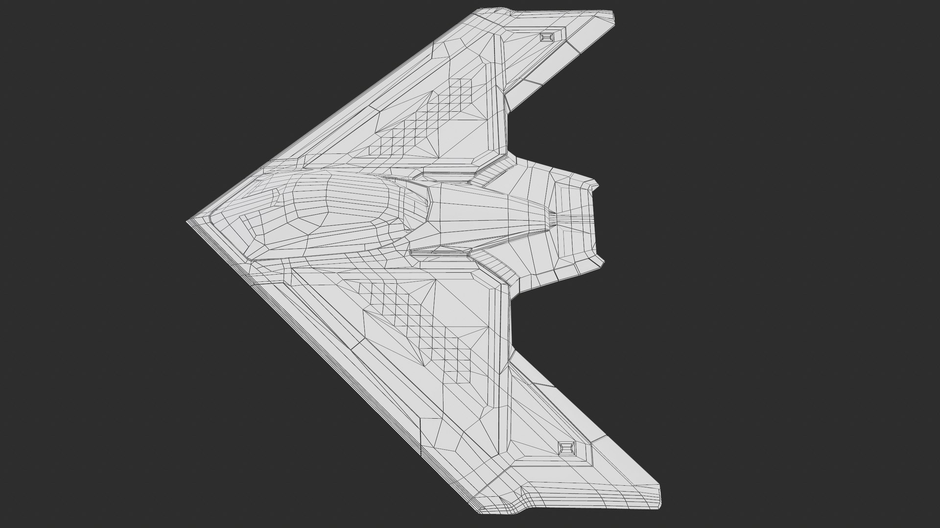3D Sci-Fi Stealth Bomber PBR Model - TurboSquid 2143594