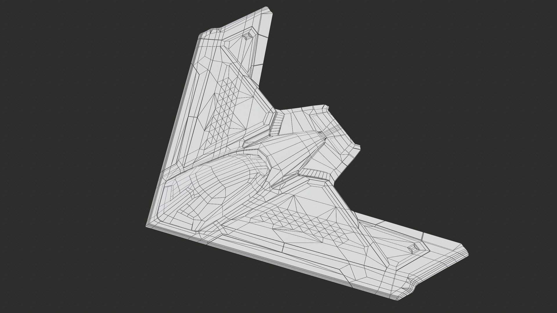 3D Sci-Fi Stealth Bomber PBR Model - TurboSquid 2143594