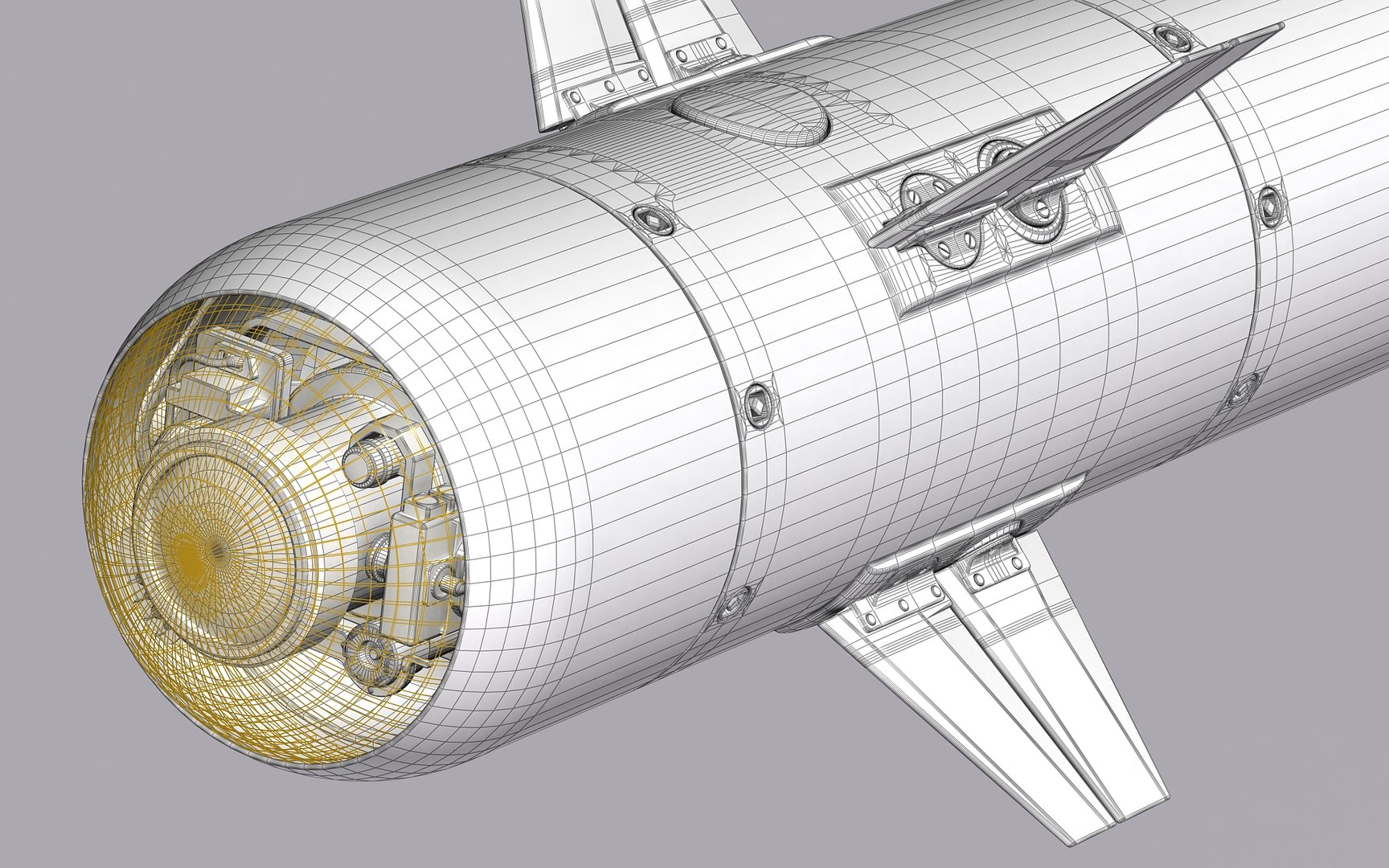LMUR 305 Missile 3D Model - TurboSquid 2355549