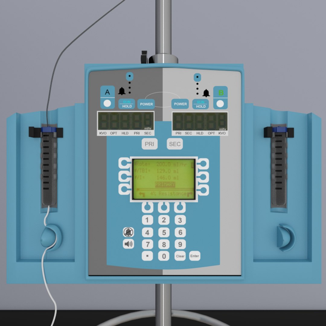 Iv Pump 3d Model