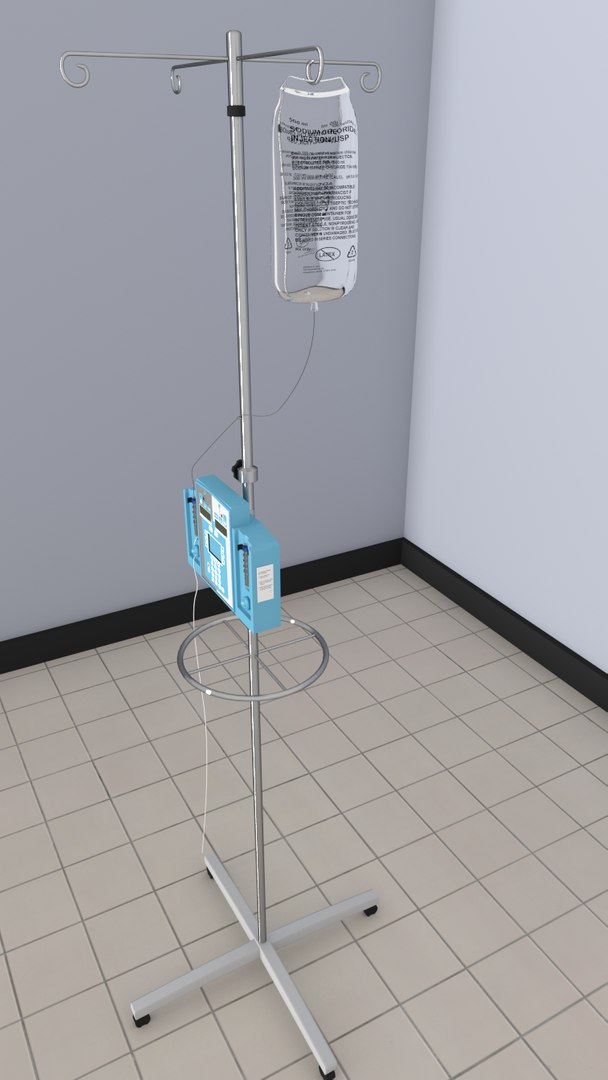 Iv Pump 3d Model