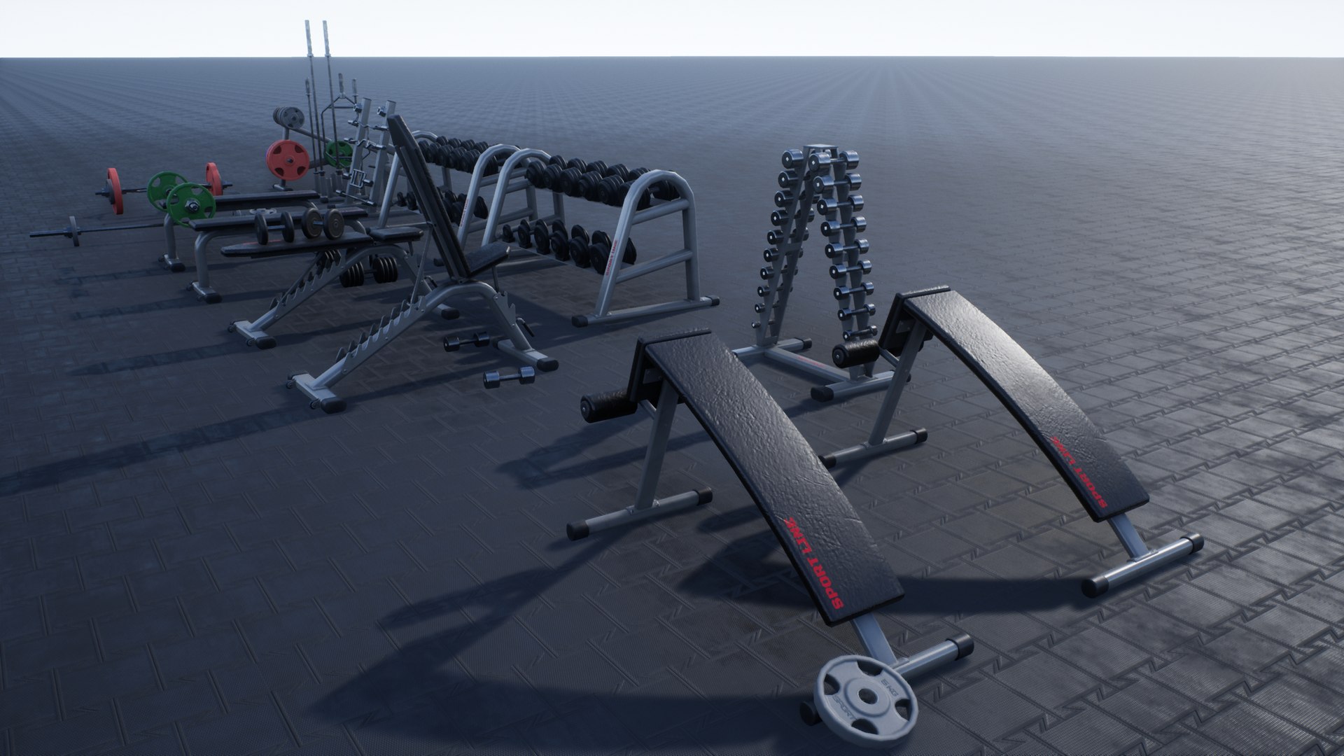 3D Model Gym Props Pack 01 - TurboSquid 1340368