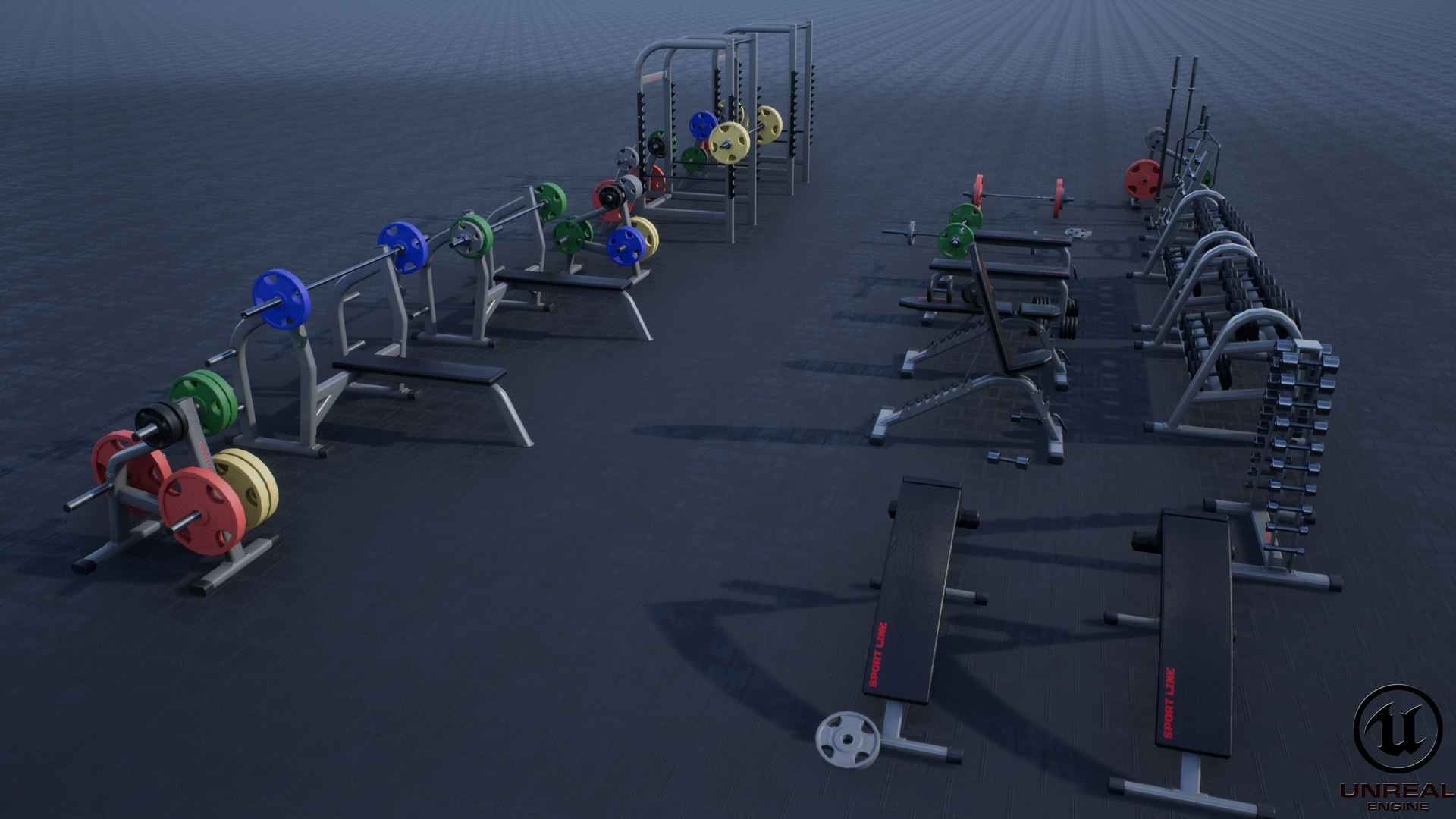 3D Model Gym Props Pack 01 - TurboSquid 1340368