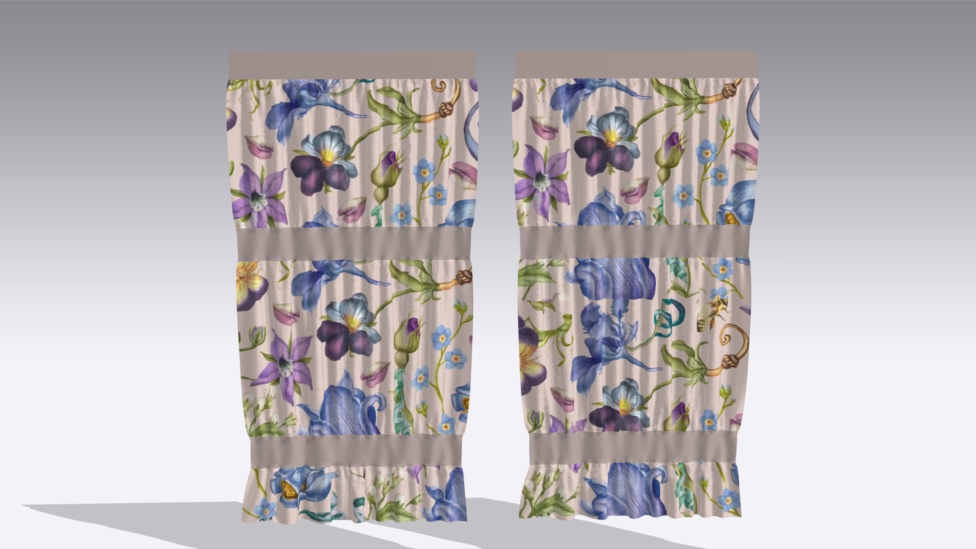 Curtain 3D - TurboSquid 2149233