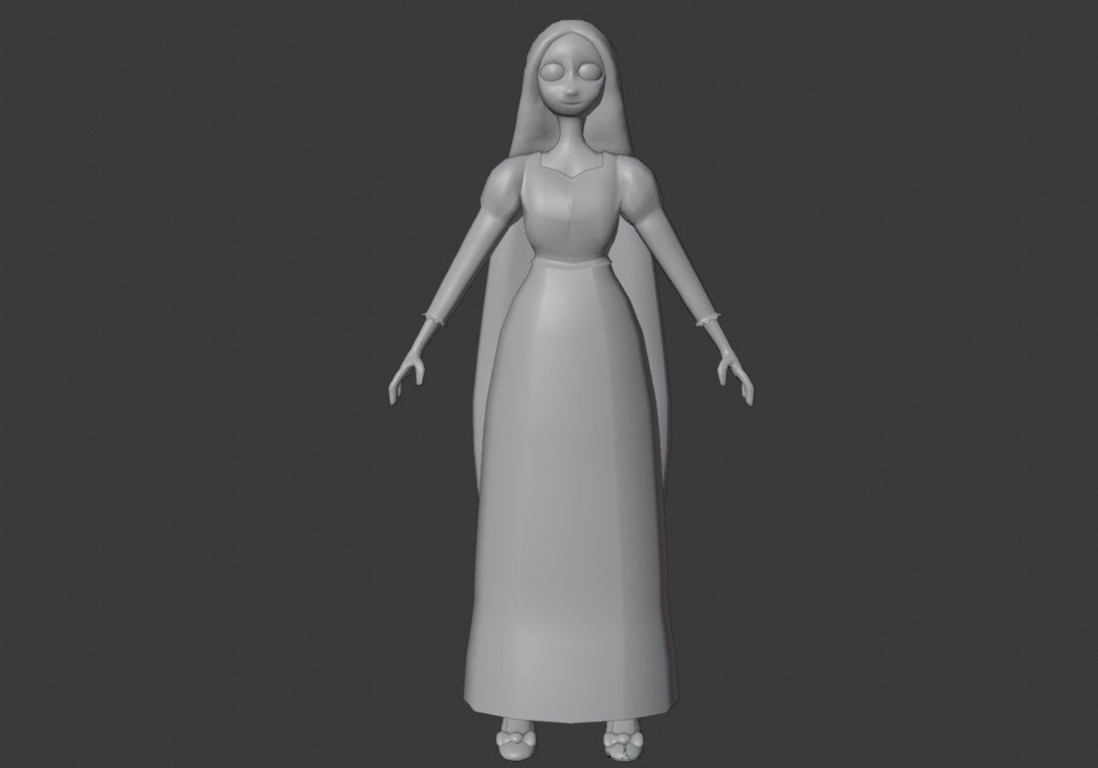 Rapunzel Princess Low Poly Girl 3D Model - TurboSquid 1888430