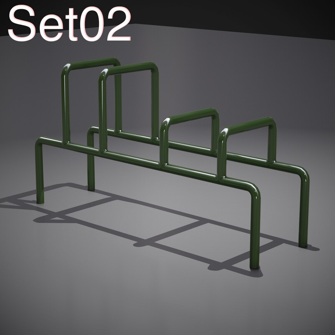 outdoor street workout equipment 3d model