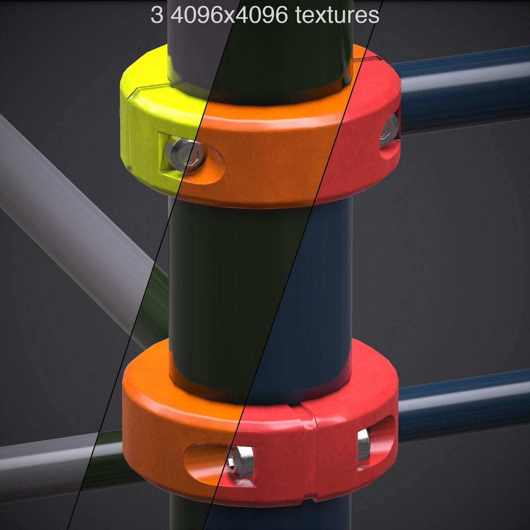 outdoor street workout equipment 3d model