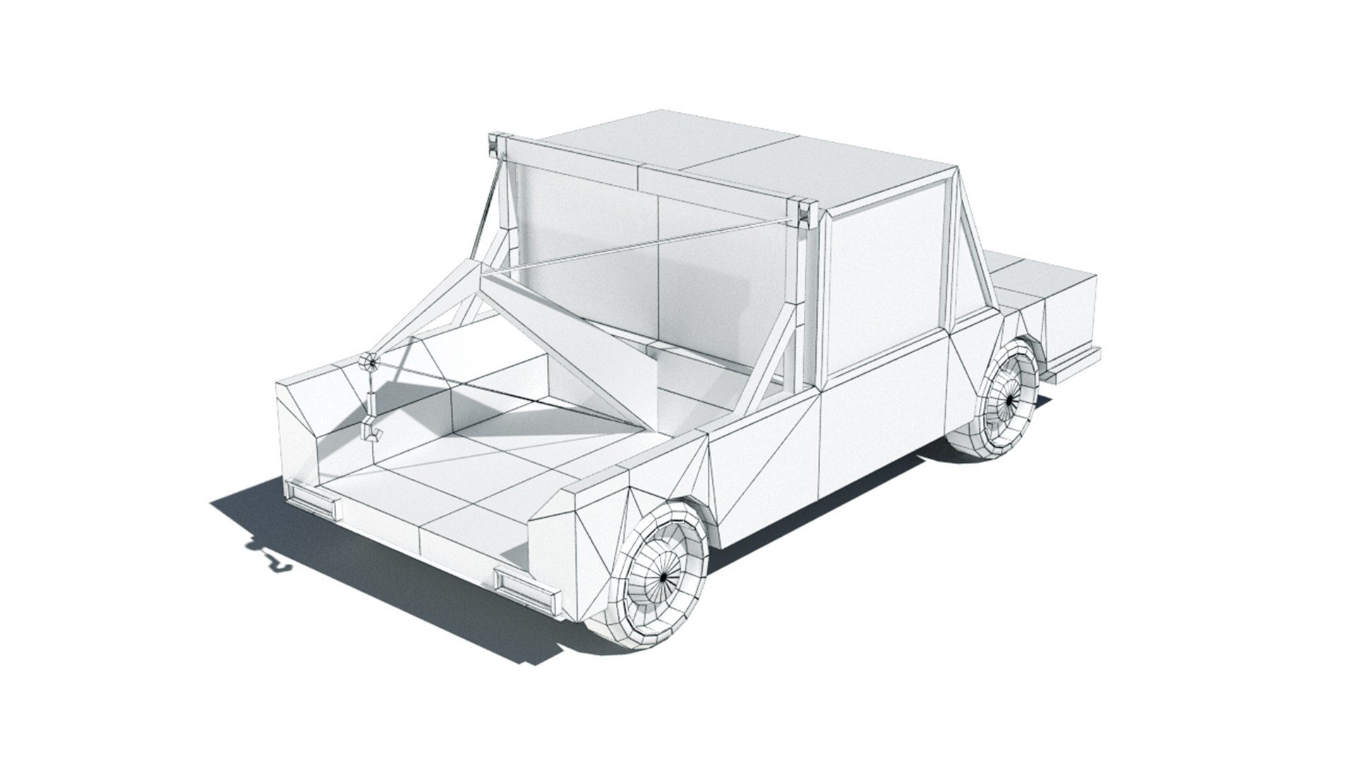 3D model car tow - TurboSquid 1644965