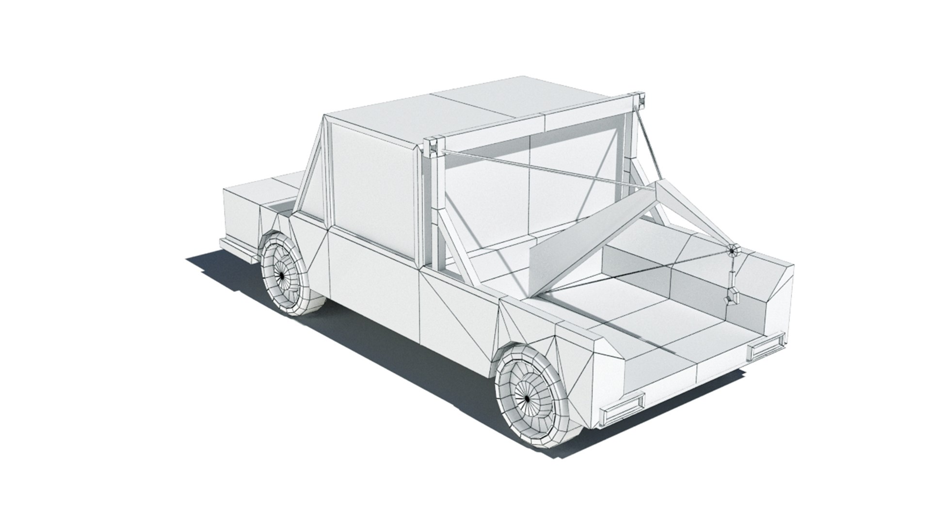 3D model car tow - TurboSquid 1644965
