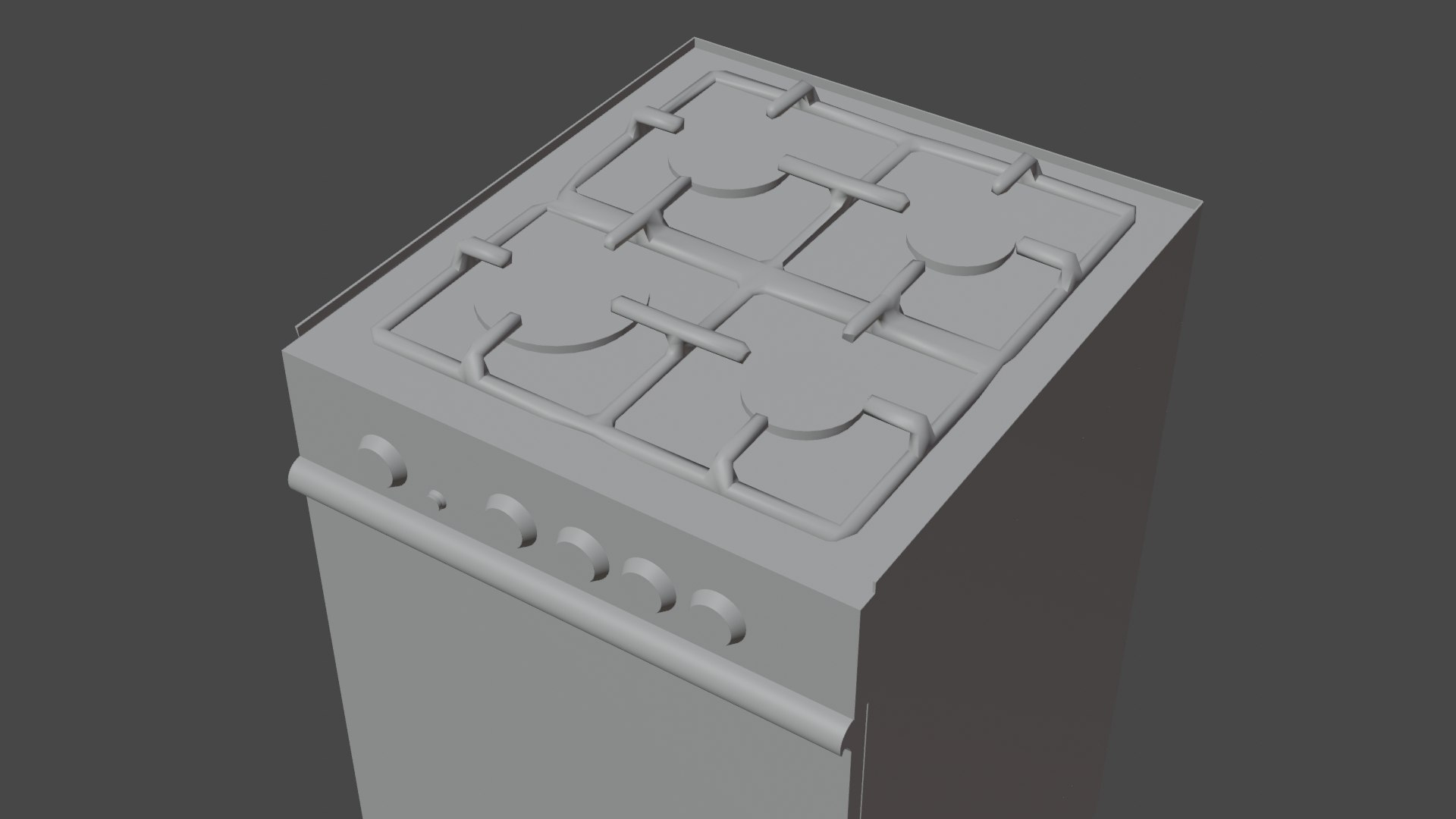 Gas Cooker 3D Model - TurboSquid 2174034