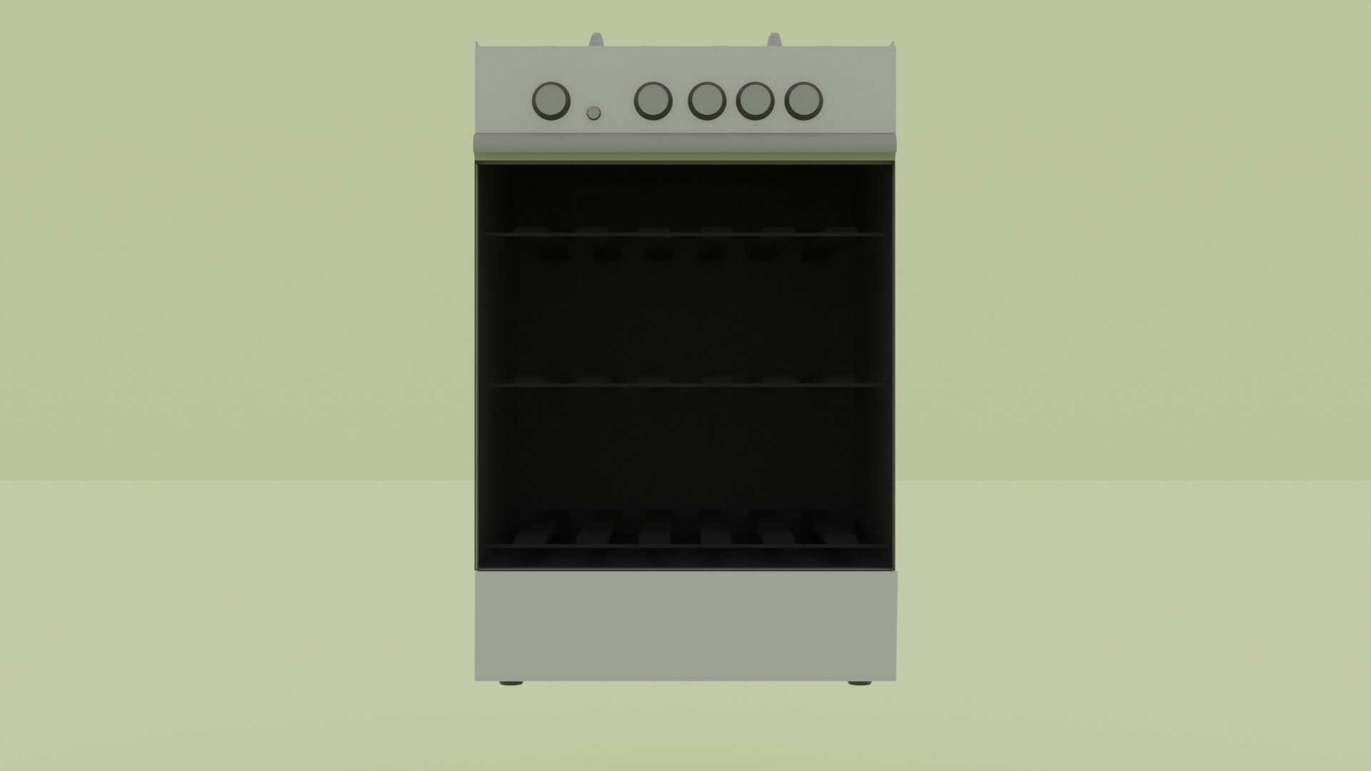 Gas Cooker 3D Model - TurboSquid 2174034