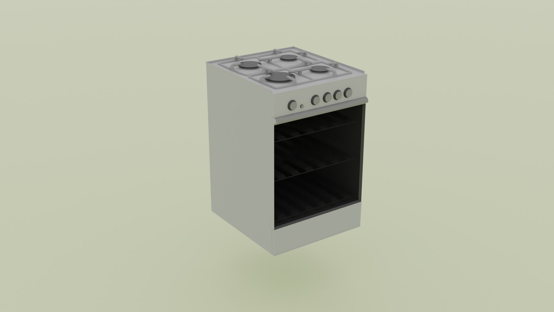 Gas Cooker 3D Model - TurboSquid 2174034