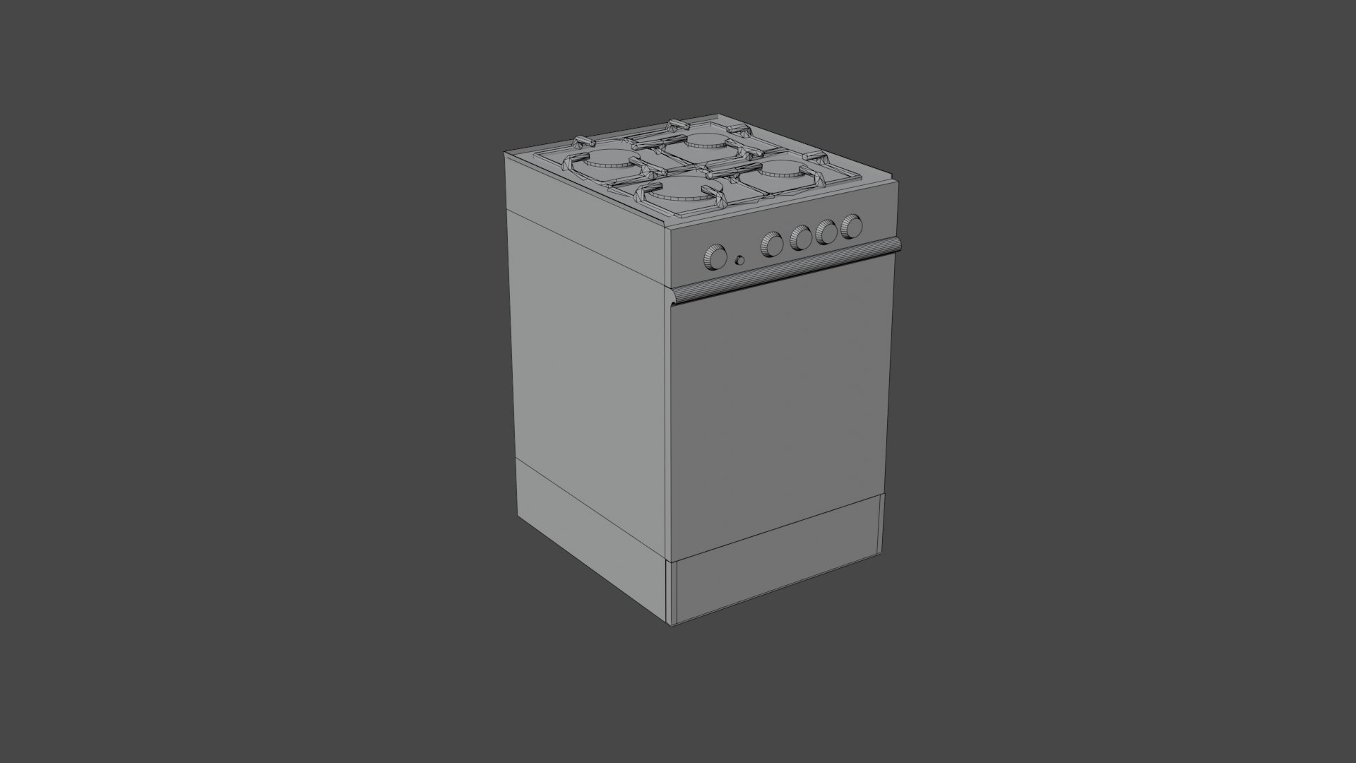 Gas Cooker 3D Model - TurboSquid 2174034