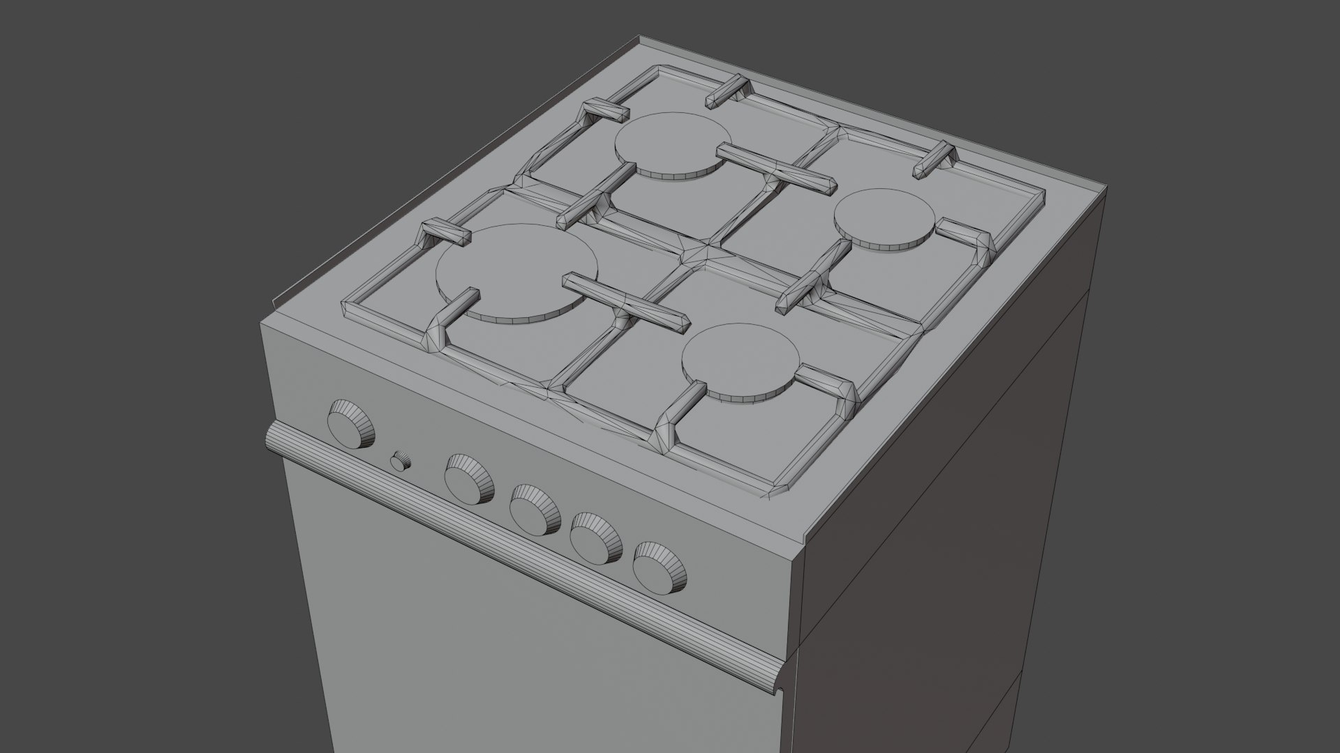 Gas Cooker 3D Model - TurboSquid 2174034