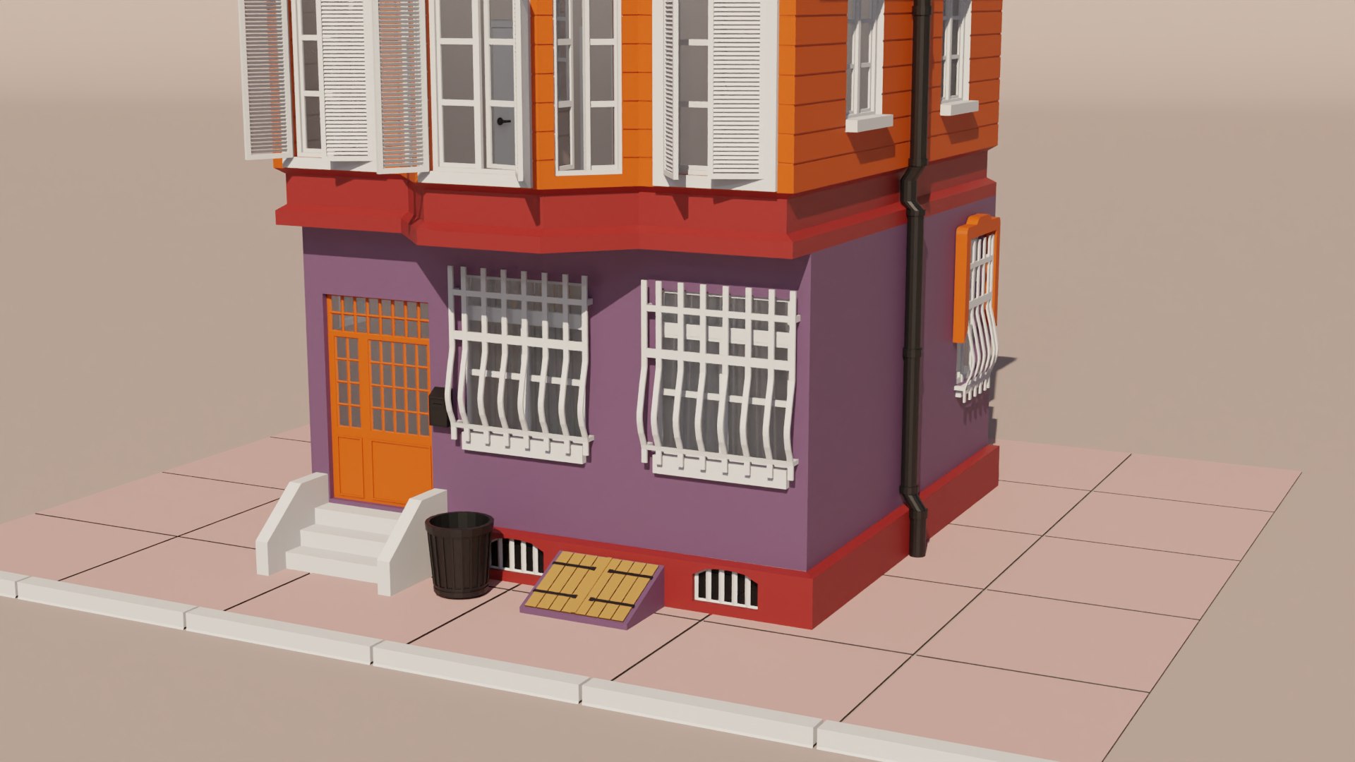 Stylized House 3D Model 3D model 3D model - TurboSquid 2172173