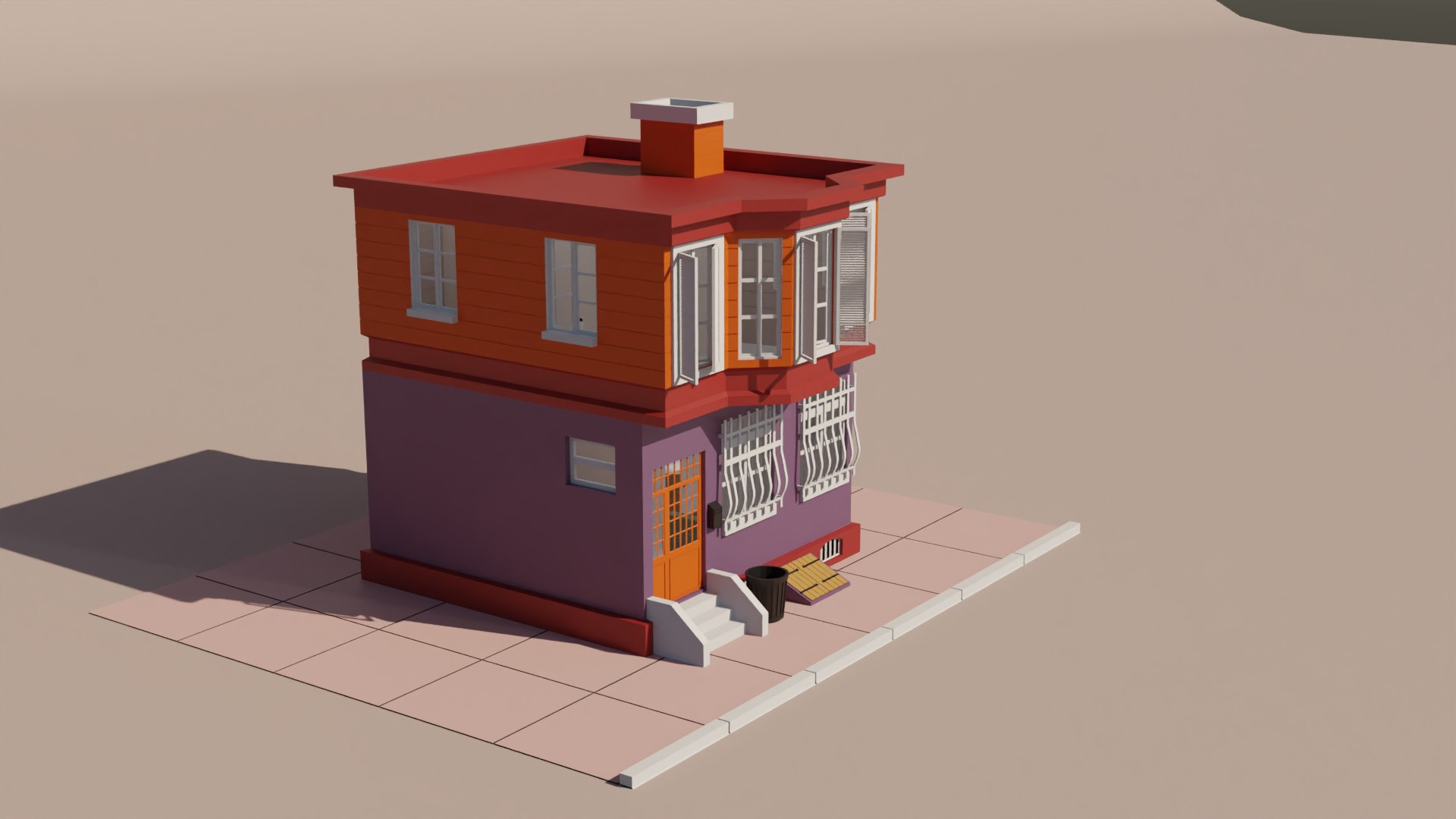 Stylized House 3D Model 3D model 3D model - TurboSquid 2172173