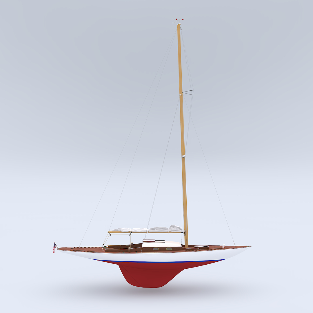 Sloop Sailboat Model