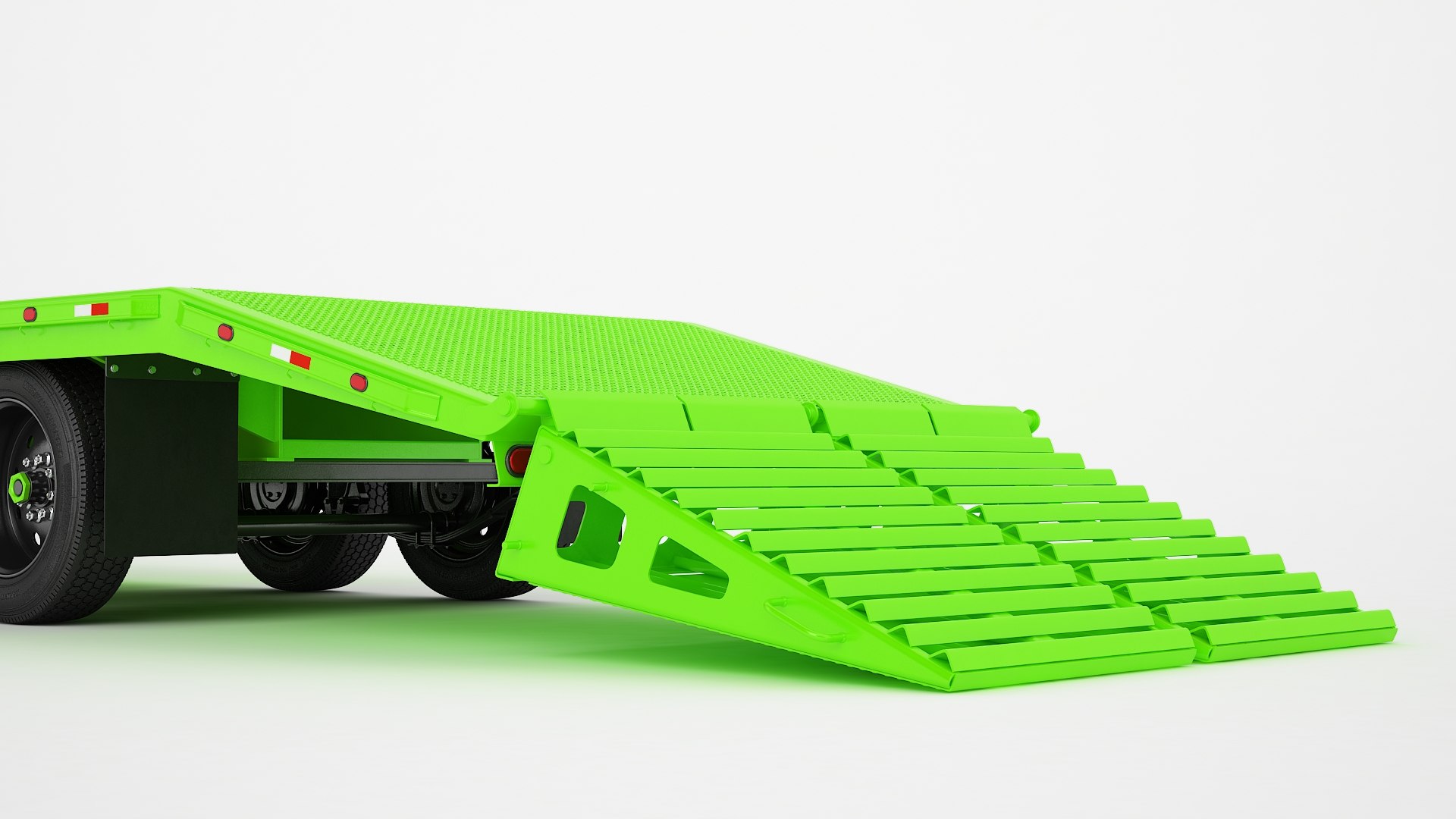 3D Gooseneck Pickup Truck Trailer Open 03 - TurboSquid 2295332