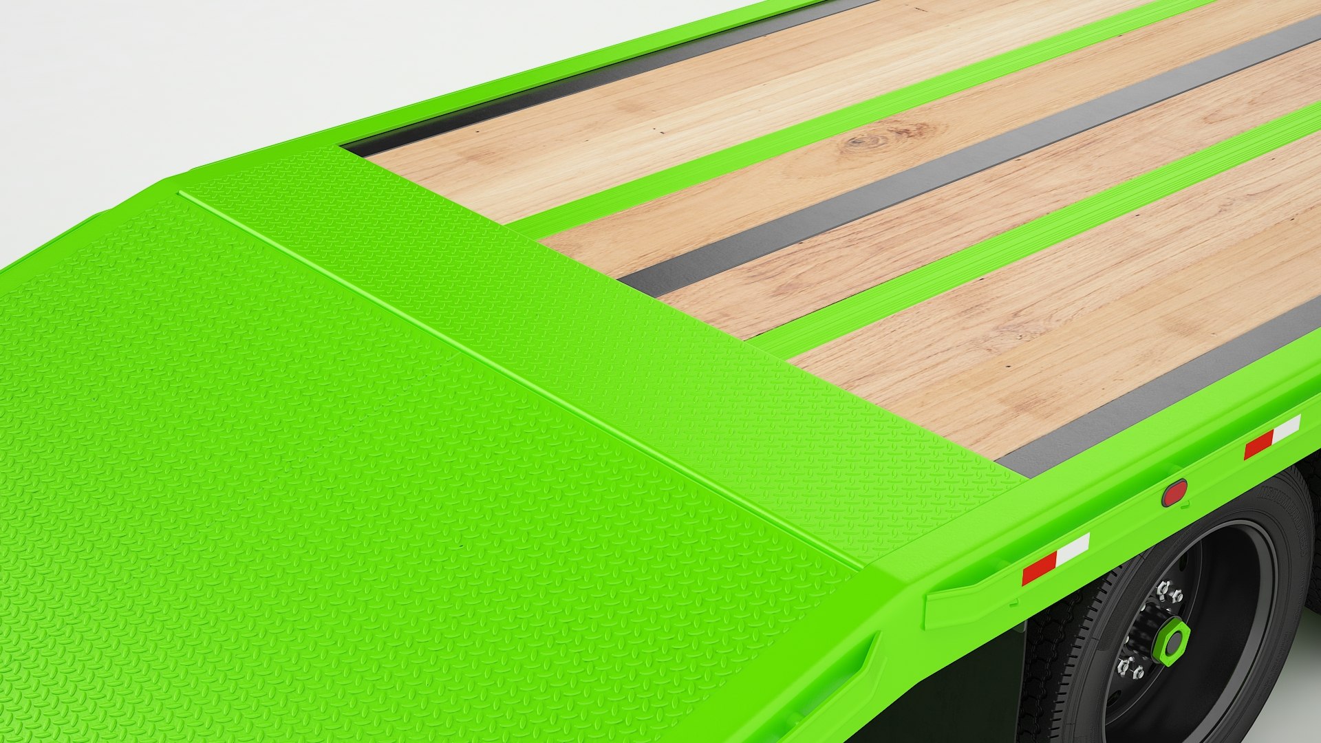 3D Gooseneck Pickup Truck Trailer Open 03 - TurboSquid 2295332